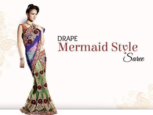 drape-mermaid-style-saree - Utsav Fashion Blog