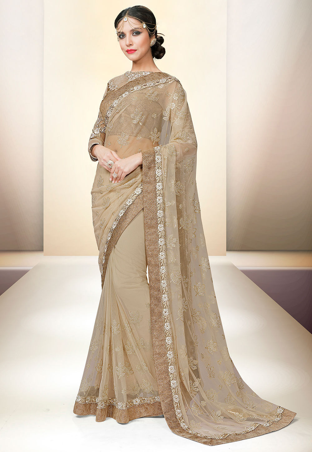 Saree Fabric : Types of Indian Sari Fabric Online at Utsav Fashion