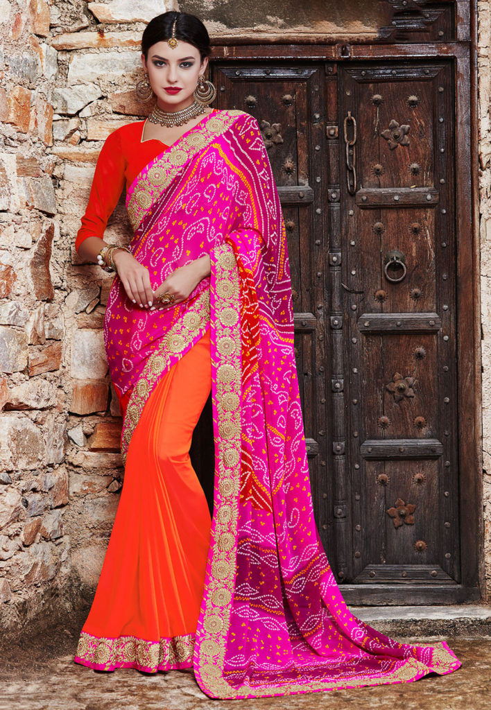 Traditional Sarees From Gujarat - Bandhej, Lehariya | Utsavfashion Blog