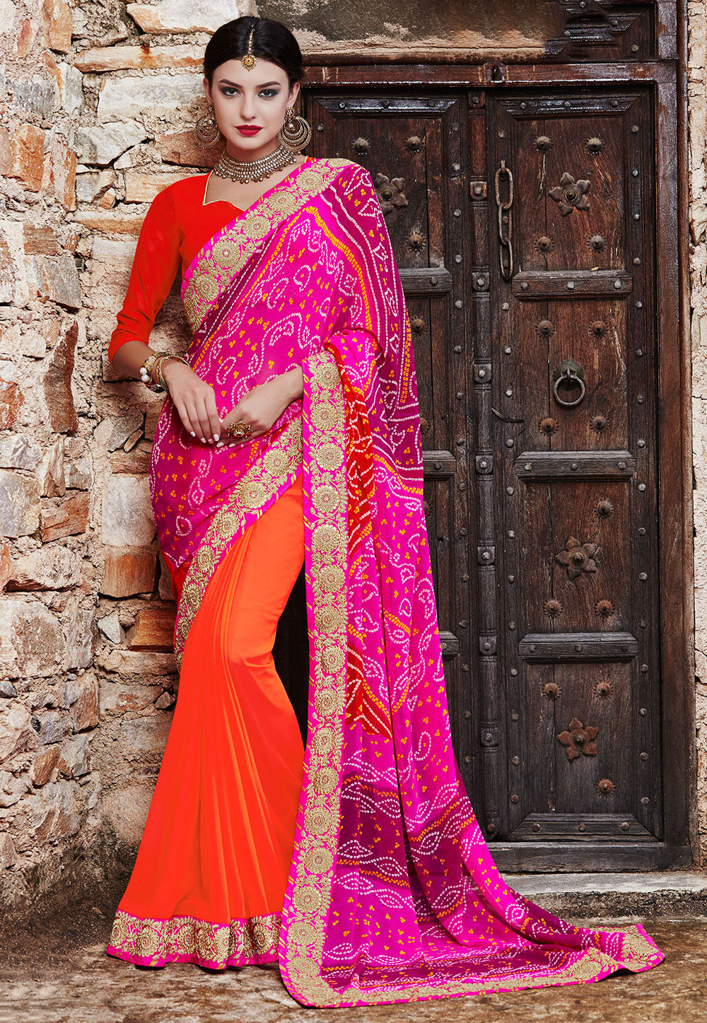 Traditional Sarees From Gujarat - Bandhej, Lehariya | Utsavfashion Blog