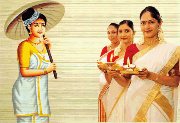 learn how to wear mundu saree - mundum neriyathum