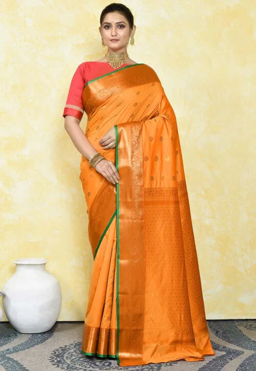 How to Identify a Pure Kanjivaram Silk Saree in 5 Simple Steps? | Utsav ...