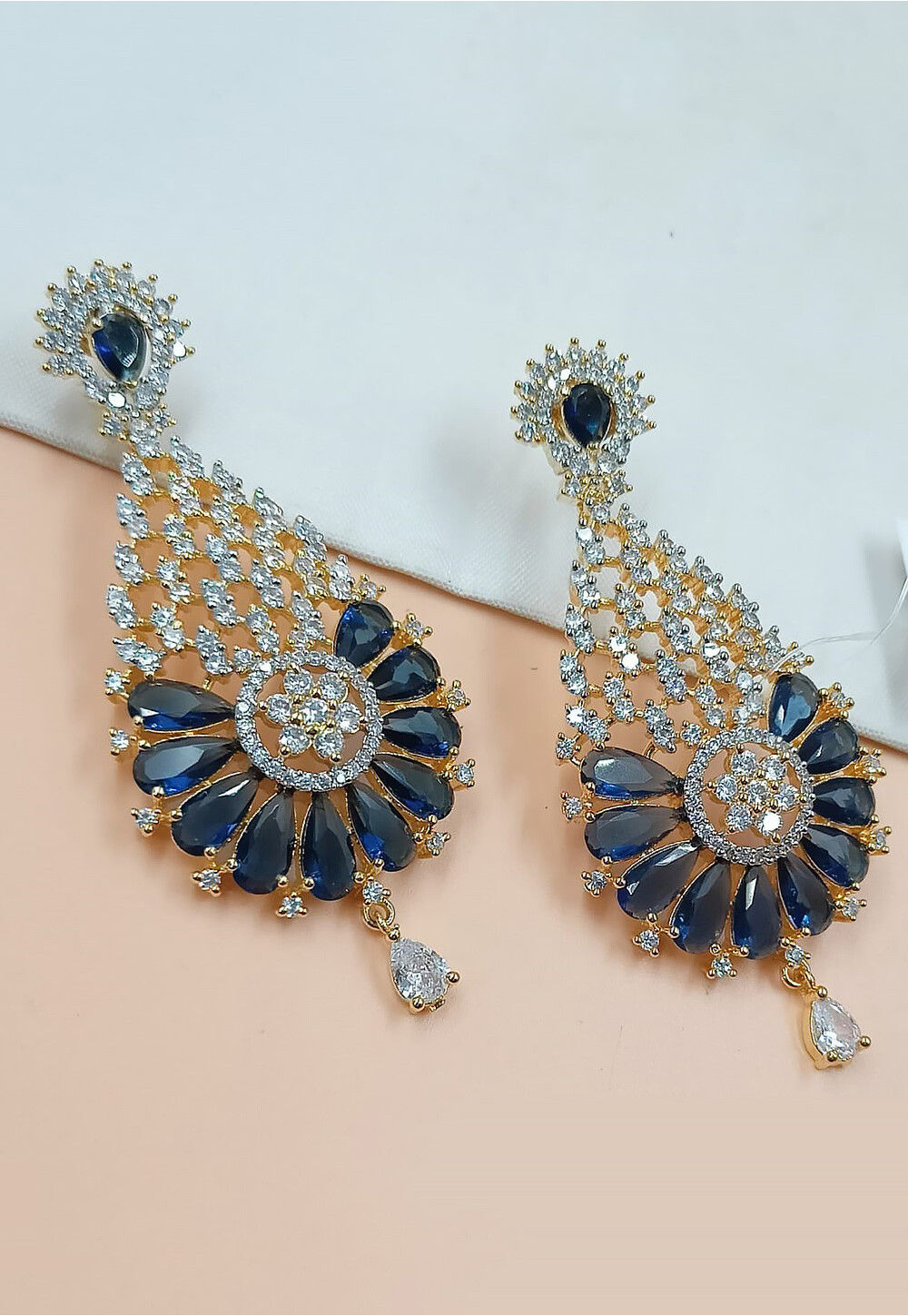 Buy American Diamond Studded Earrings Online : JHU4997 - Utsav Fashion
