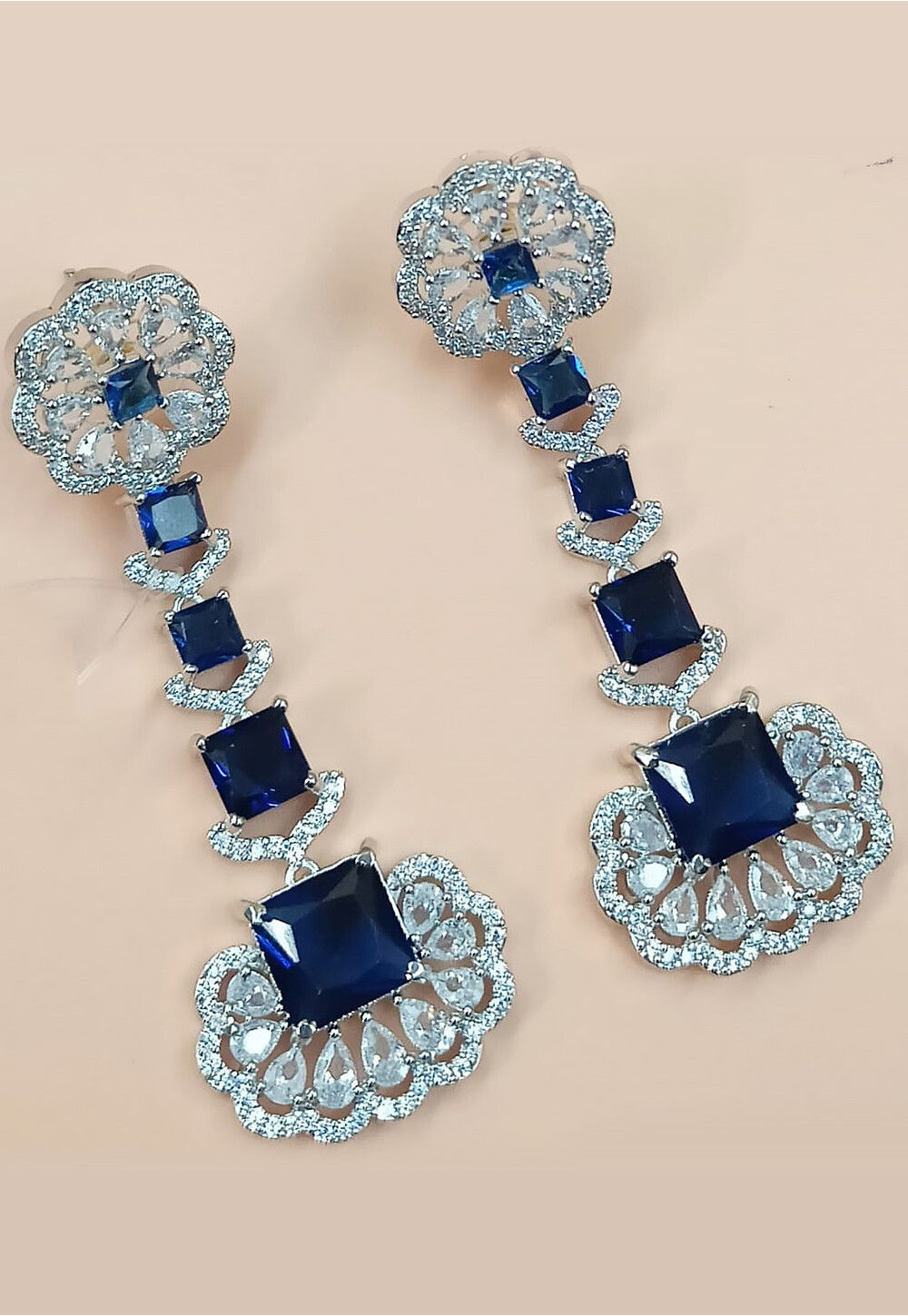 Buy American Diamond Studded Earrings Online : JHU4987 - Utsav Fashion