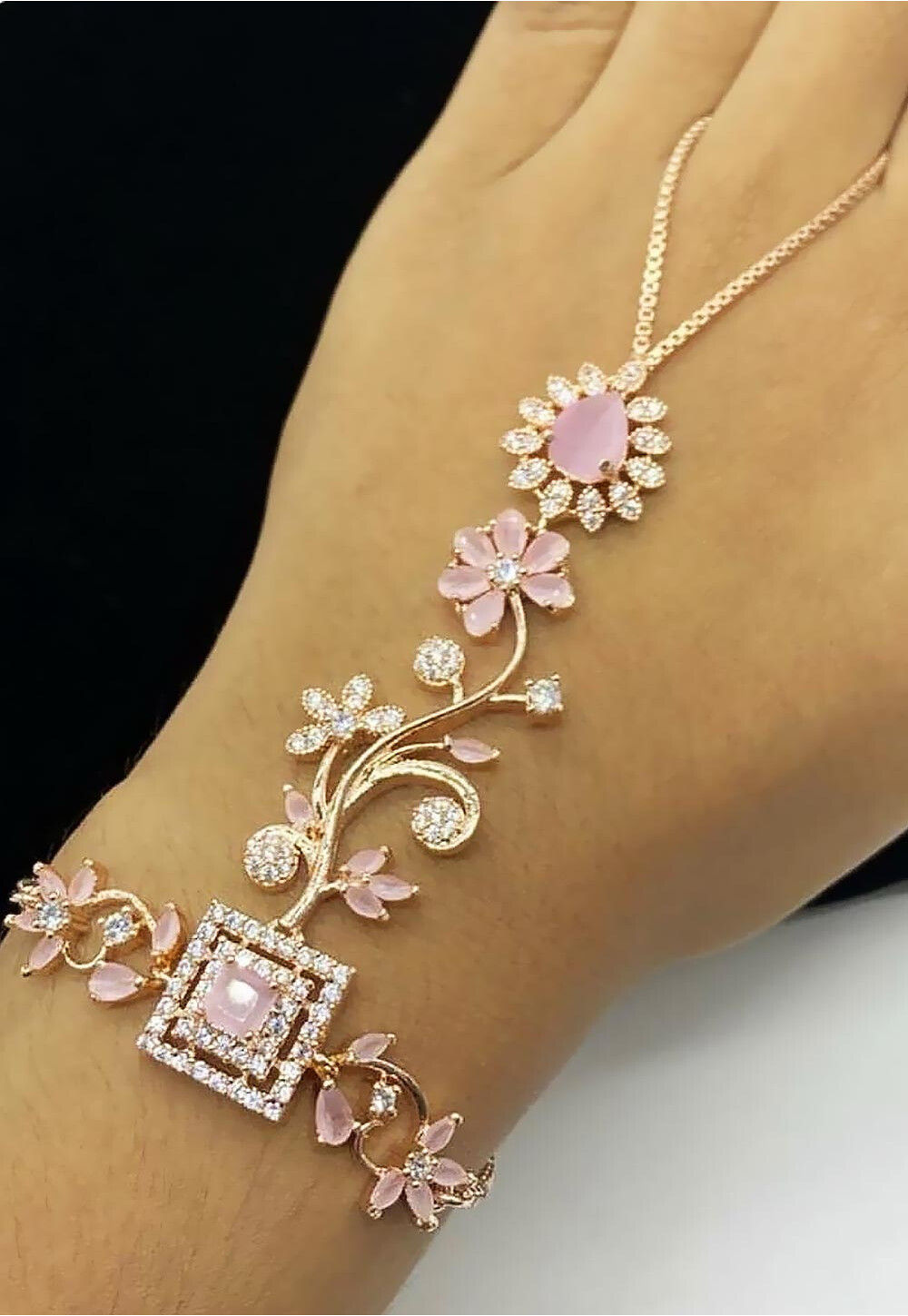 Buy American Diamond Studded Haath phool Online : JQT316 - Utsav Fashion