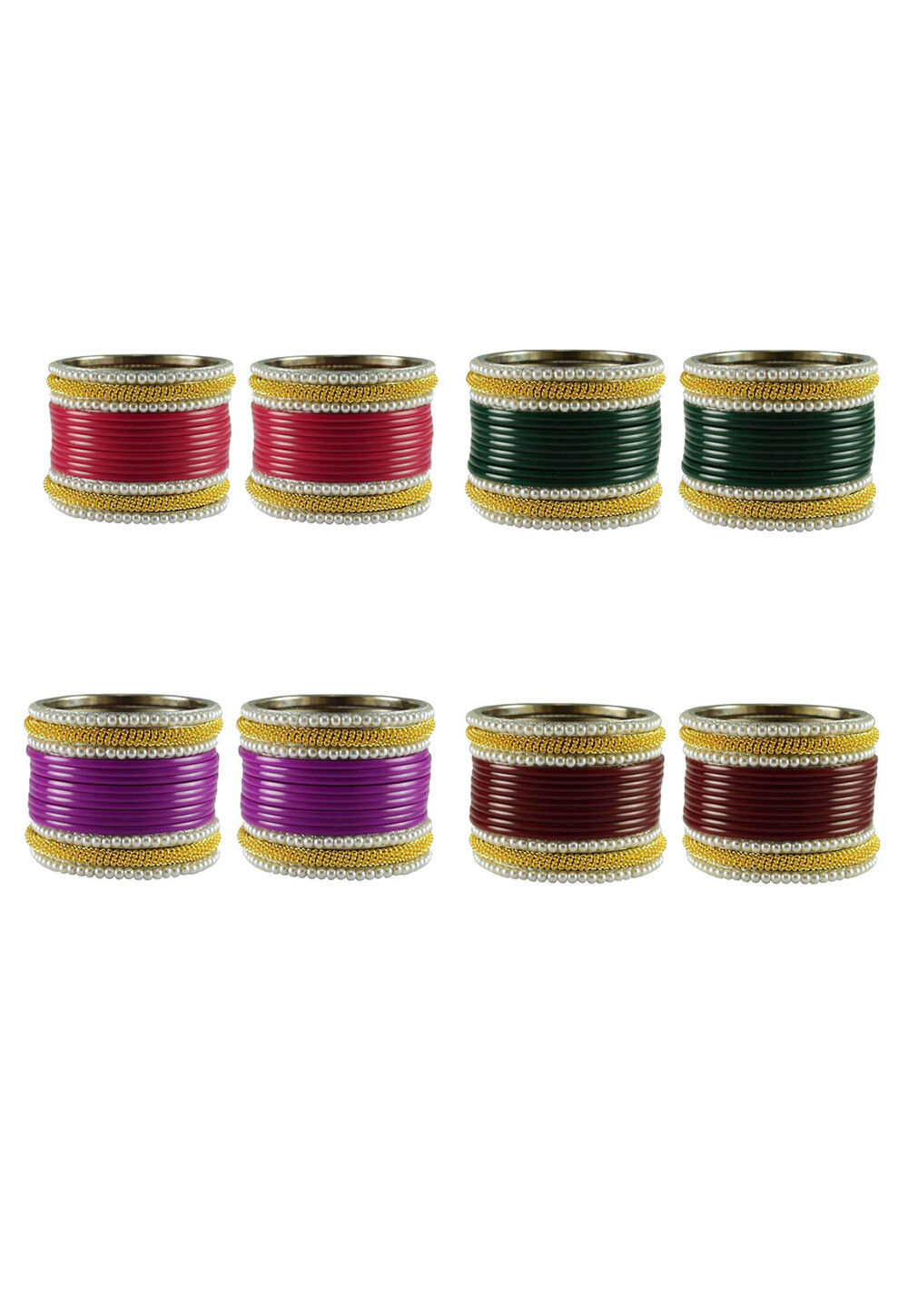 Buy Beaded Bangle Set Online : JVK8761 - Utsav Fashion