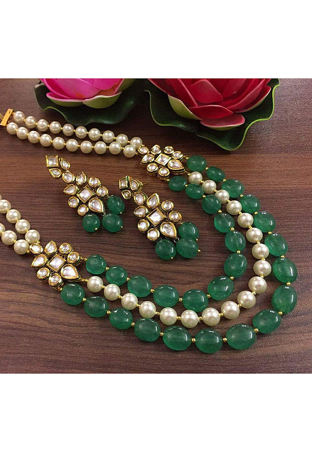 Buy Beaded Layered Necklace Set Online : JMY872 - Utsav Fashion
