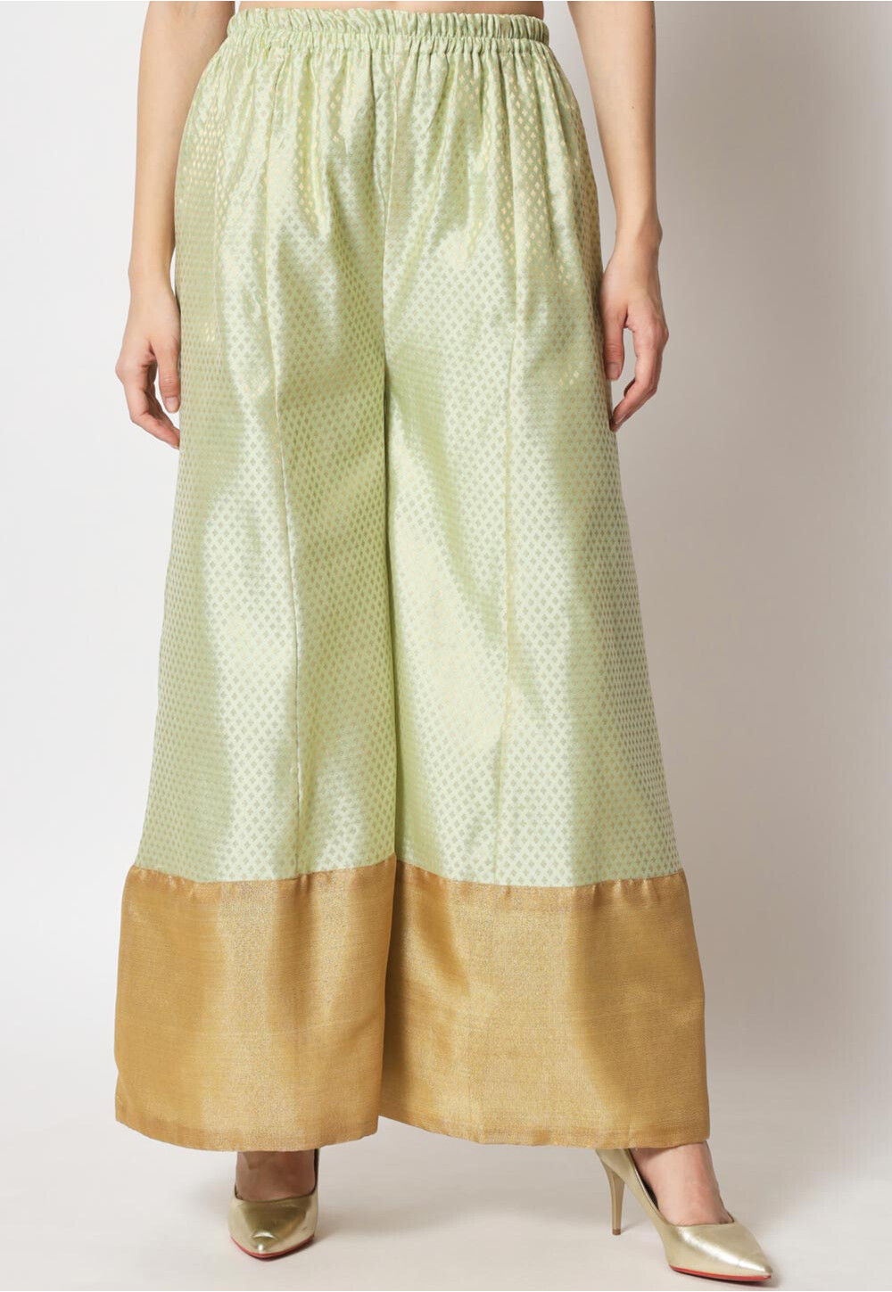 Buy Brocade Pakistani Suit in Light Olive Green Online : KNV460 - Utsav ...