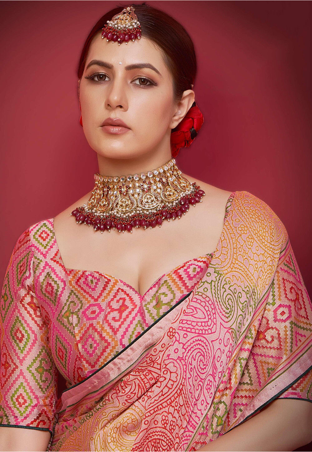 Buy Digital Printed Art Silk Saree in Beige Online : SEW15720 - Utsav ...