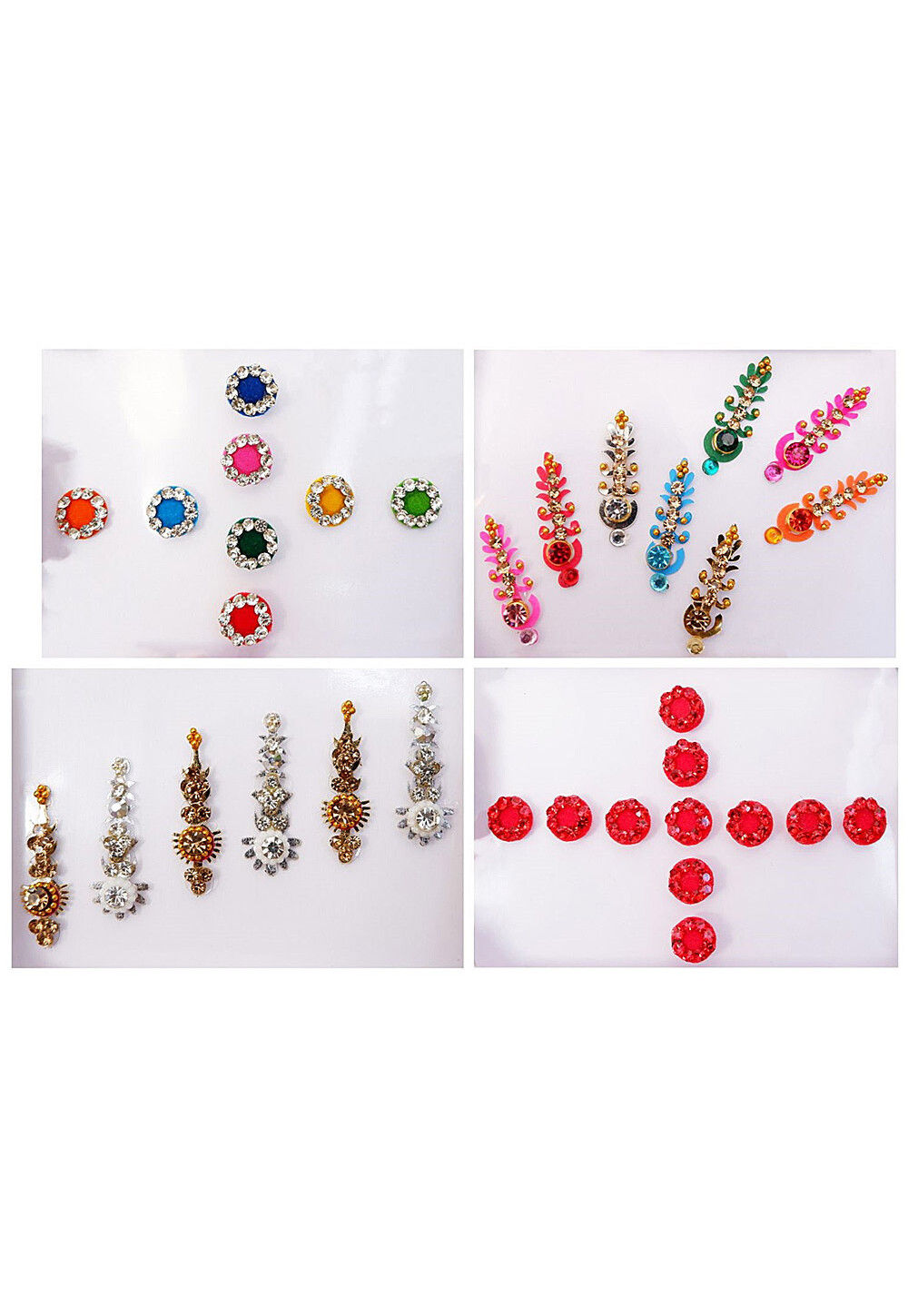 Buy Embellished Assorted Round and Fancy Shape Bindi Set Online : JJD3 ...