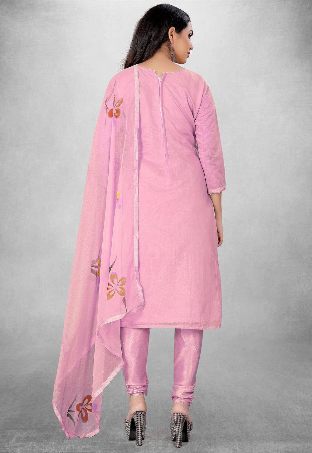 Buy Embroidered Art Silk Straight Suit in Pink Online : KJC2068 - Utsav ...