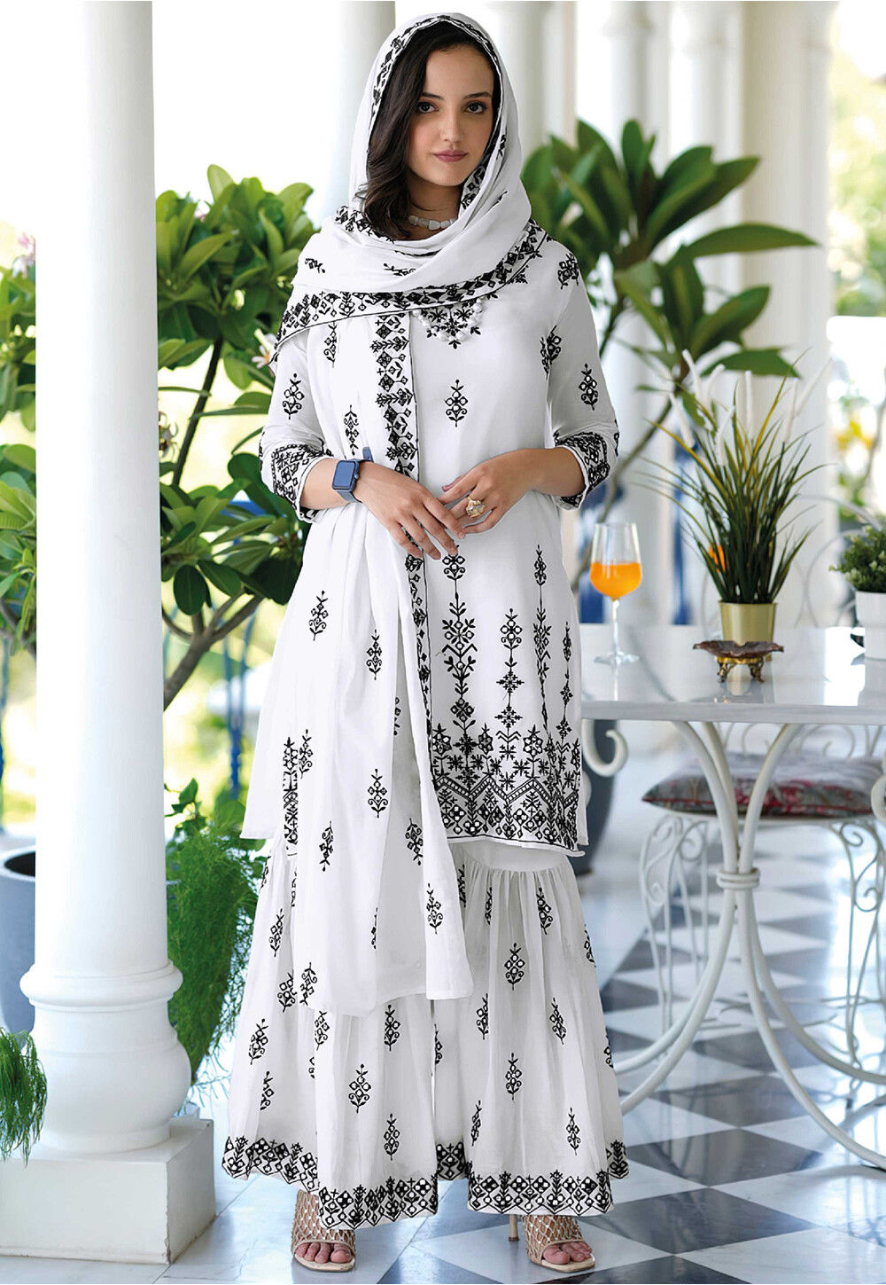 off white dresses pakistani