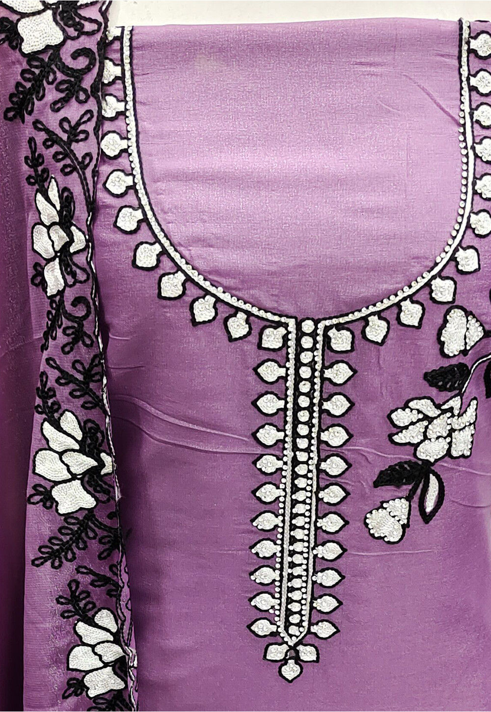 Buy Embroidered Georgette Pakistani Suit in Purple Online : KJC6498 ...