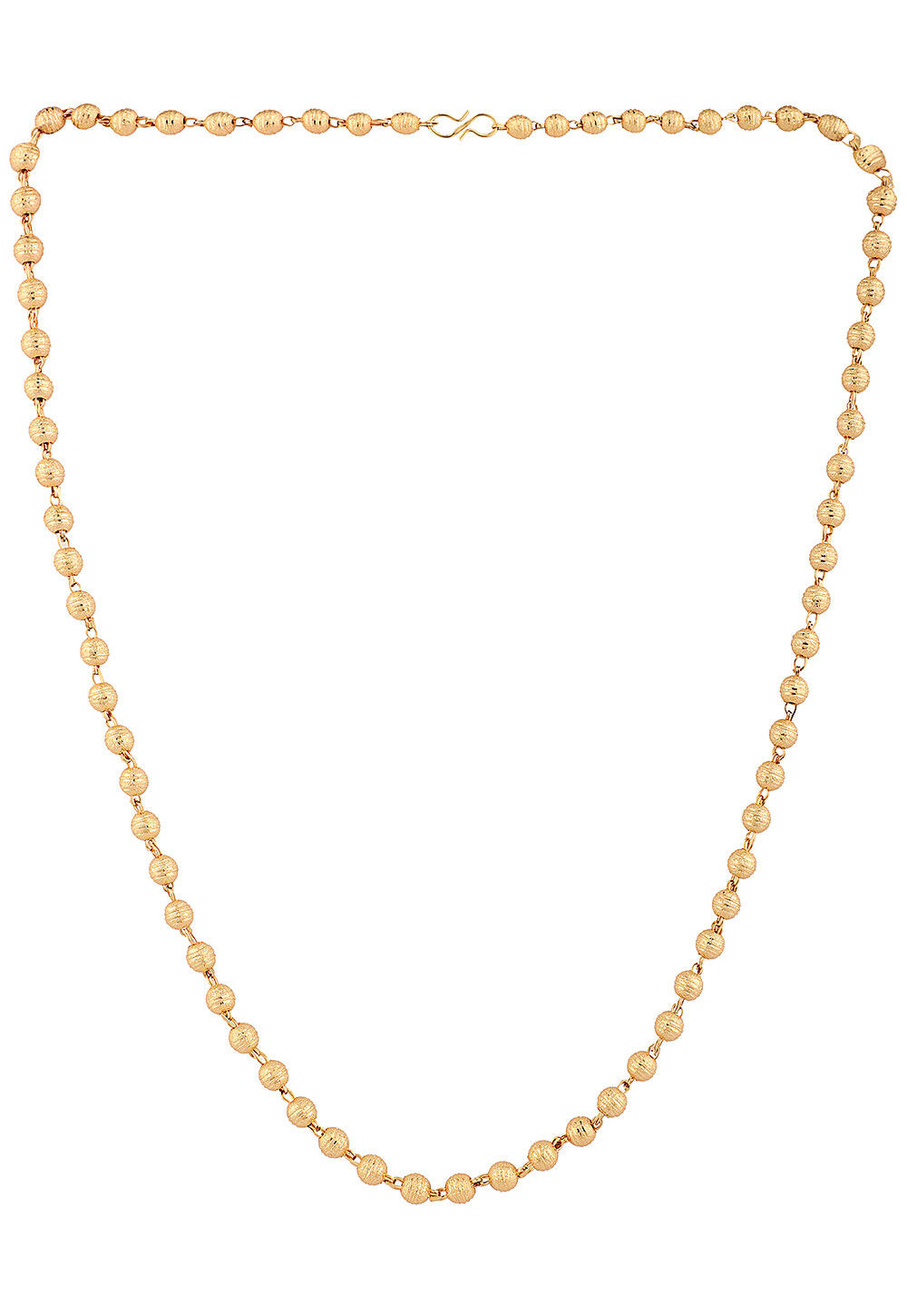 Buy Golden Polished Beaded Neck Chain Online : JUY954 - Utsav Fashion