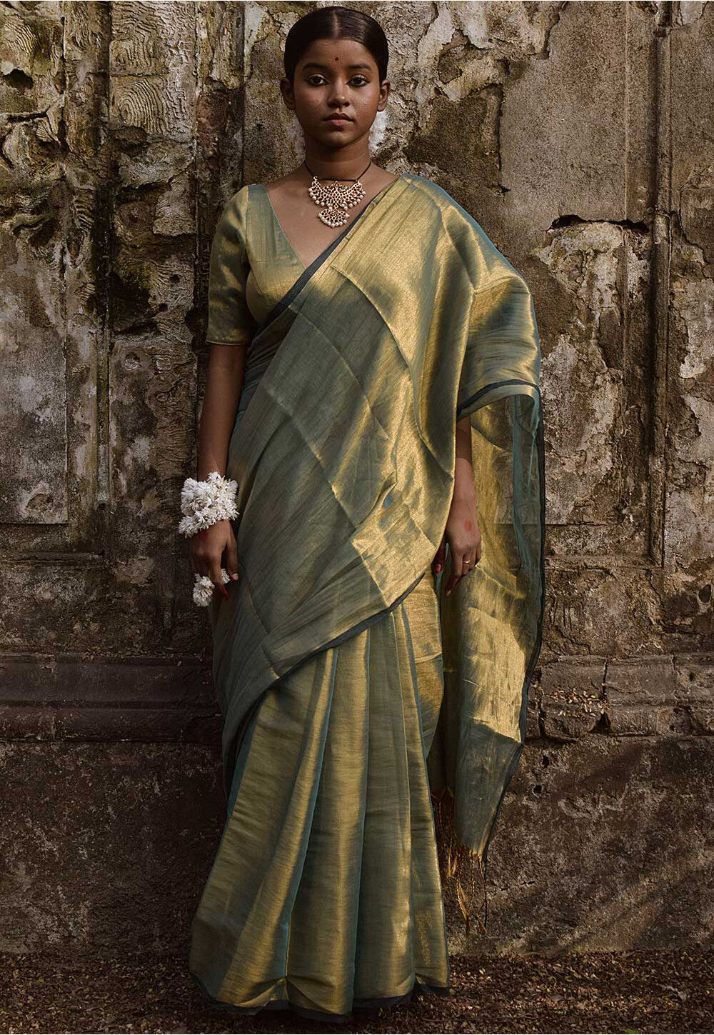 Buy Handloom Tissue Shimmer Saree in Sea Green Online : SEG92 - Utsav ...
