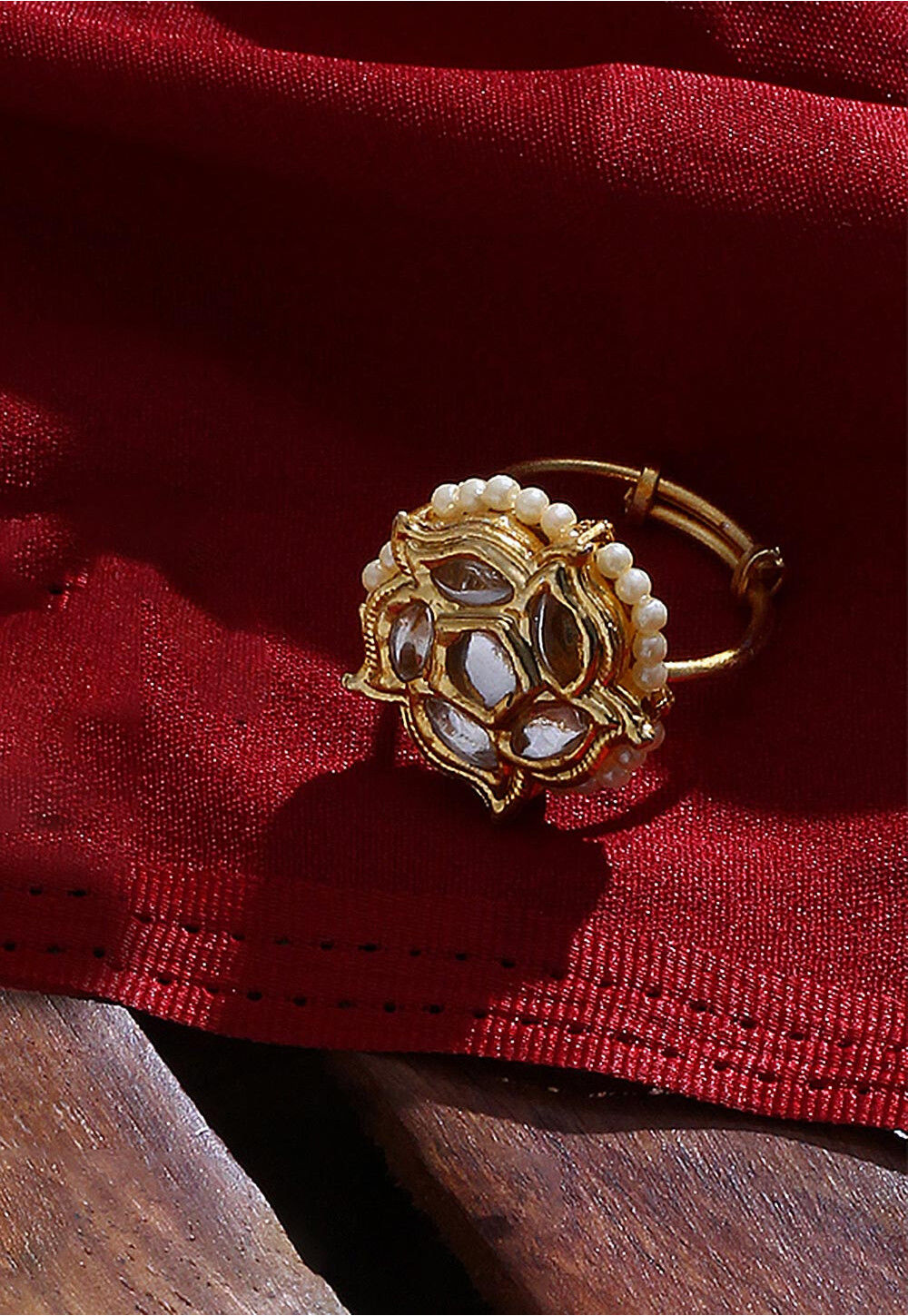 Buy Kundan Adjustable Ring Online : JNT74 - Utsav Fashion