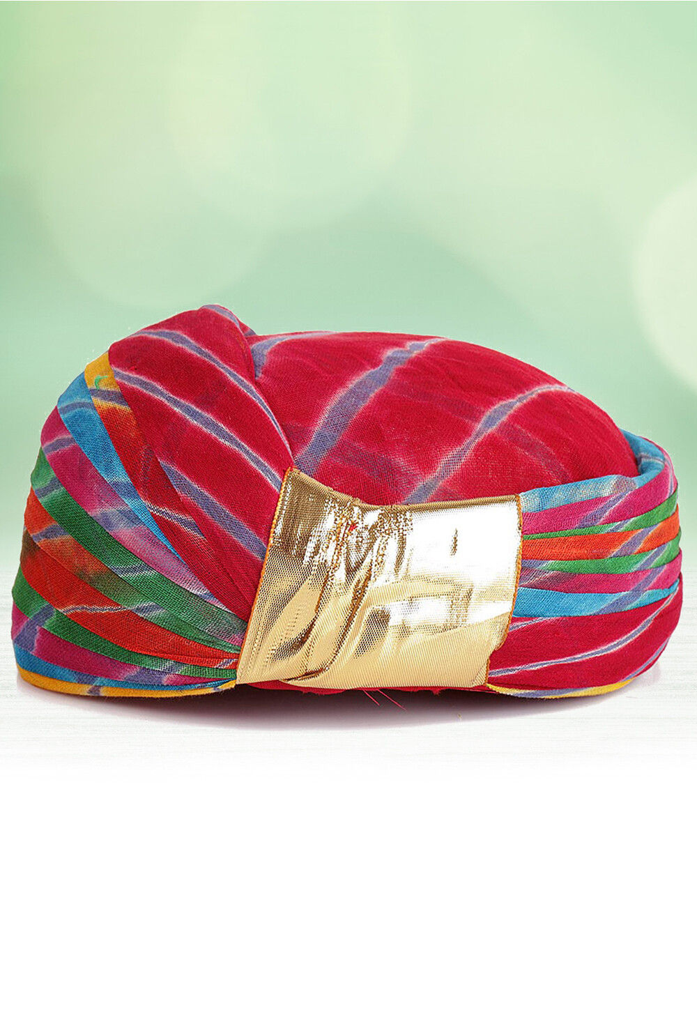 Buy Leheriya Printed Cotton Kids Turban in Multicolor Online : UNJ1809 ...