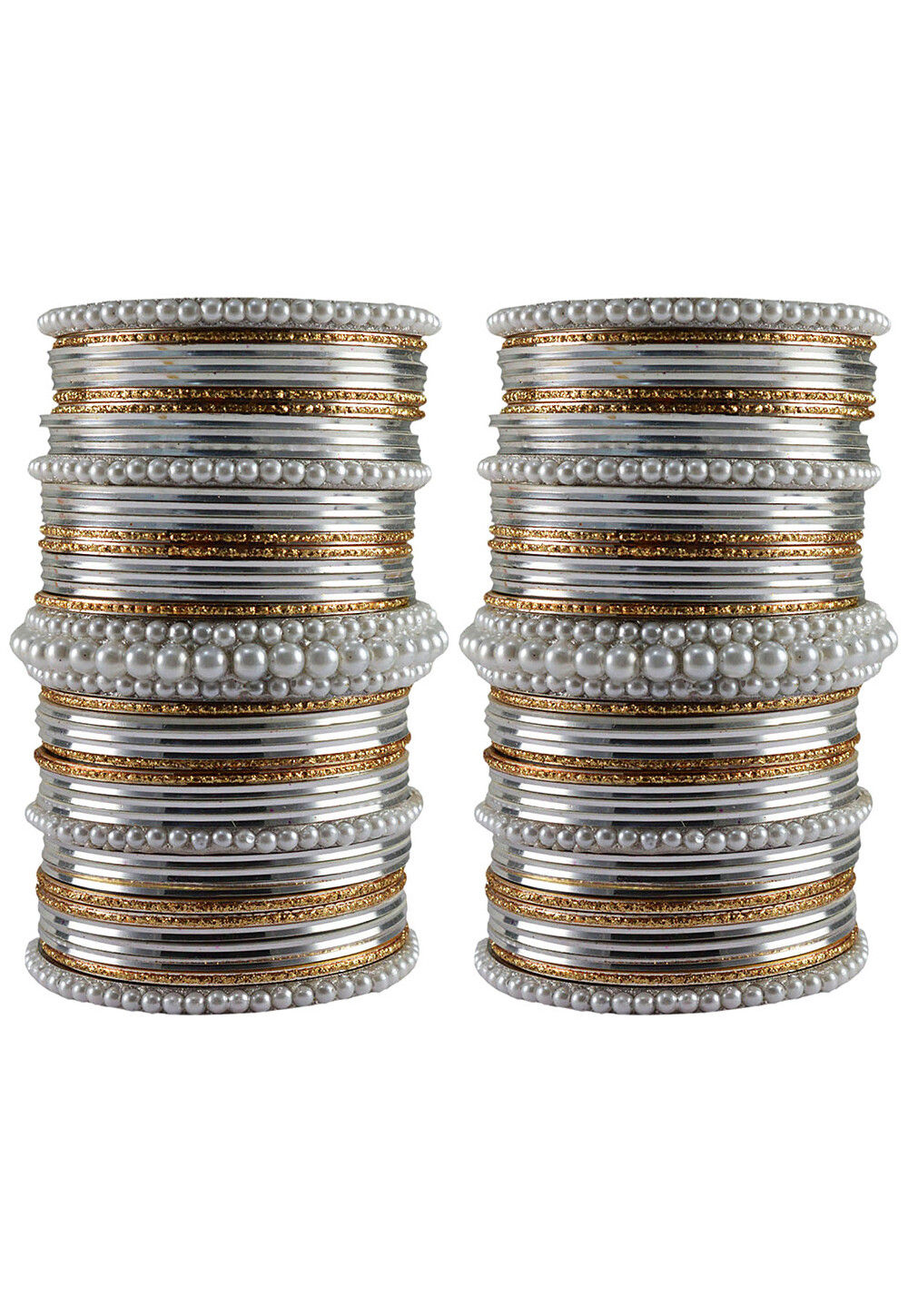 Buy Oxidised Pearl Bangle Set Online : JVK5512 - Utsav Fashion