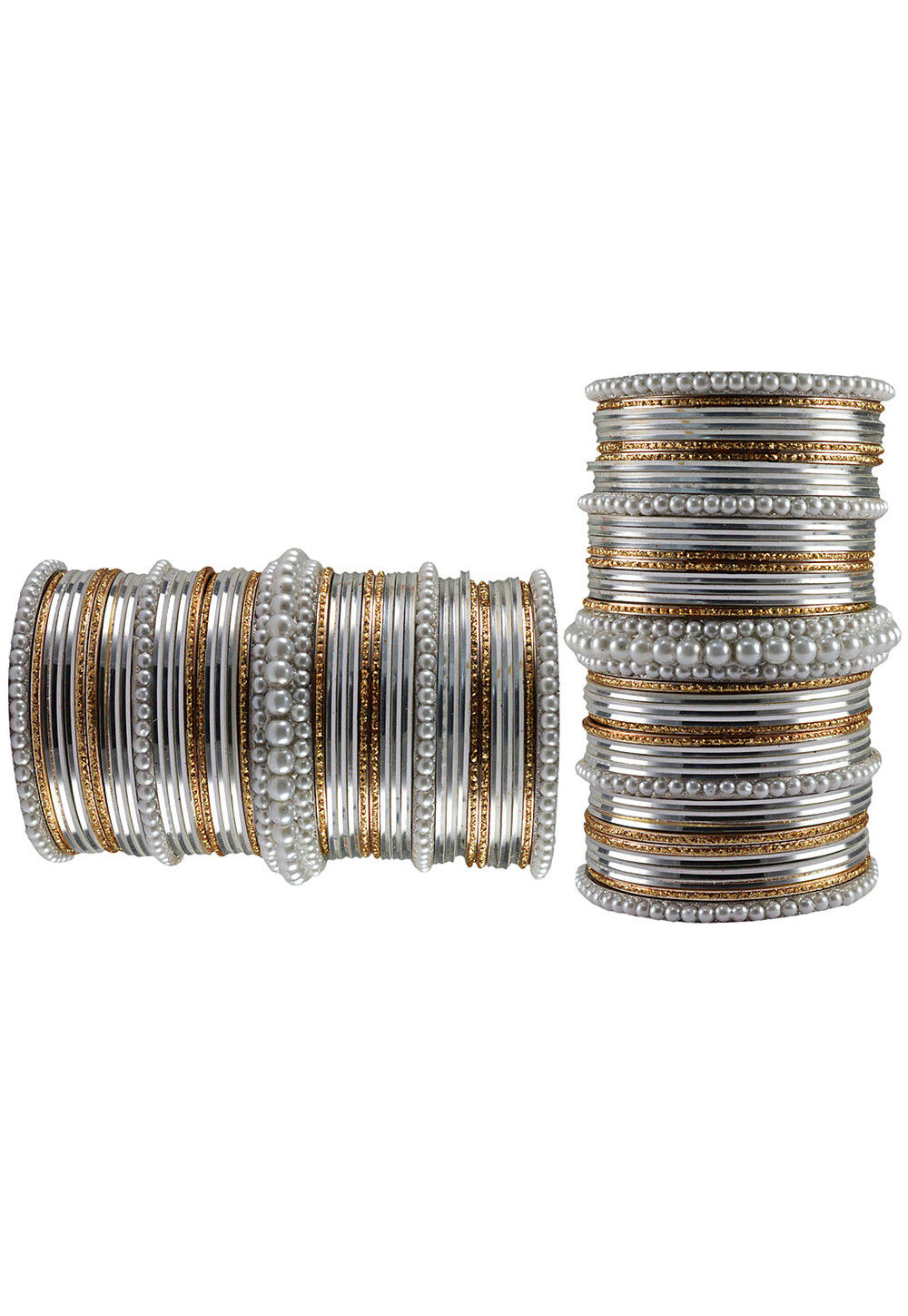 Buy Oxidised Pearl Bangle Set Online : JVK5512 - Utsav Fashion