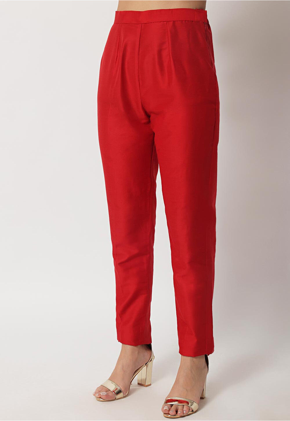 Buy Plain Art Silk Pakistani Suit in Red Online : KNV402 - Utsav Fashion