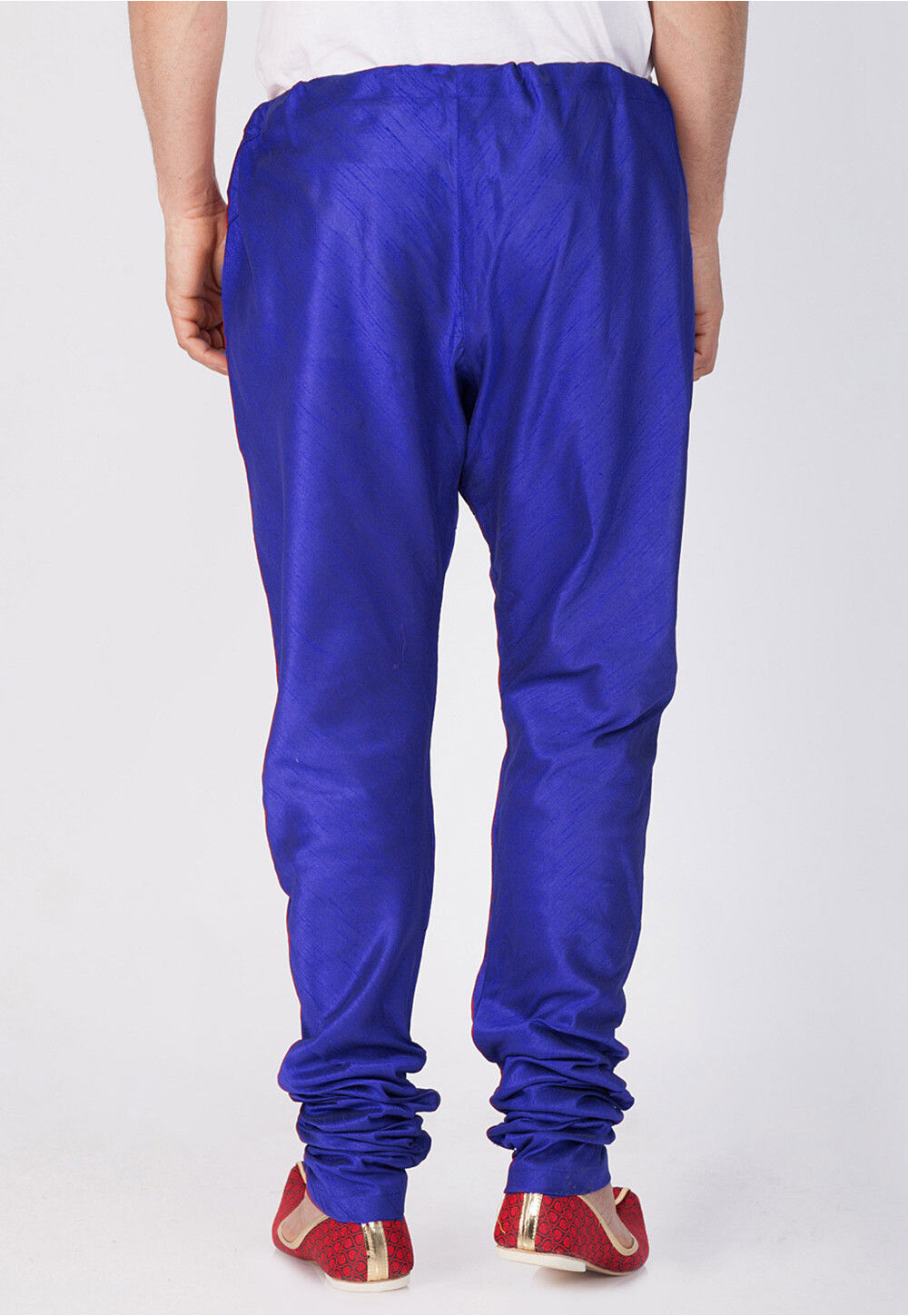 Buy Plain Cotton Silk Churidar in Royal Blue Online : MTE775 - Utsav ...