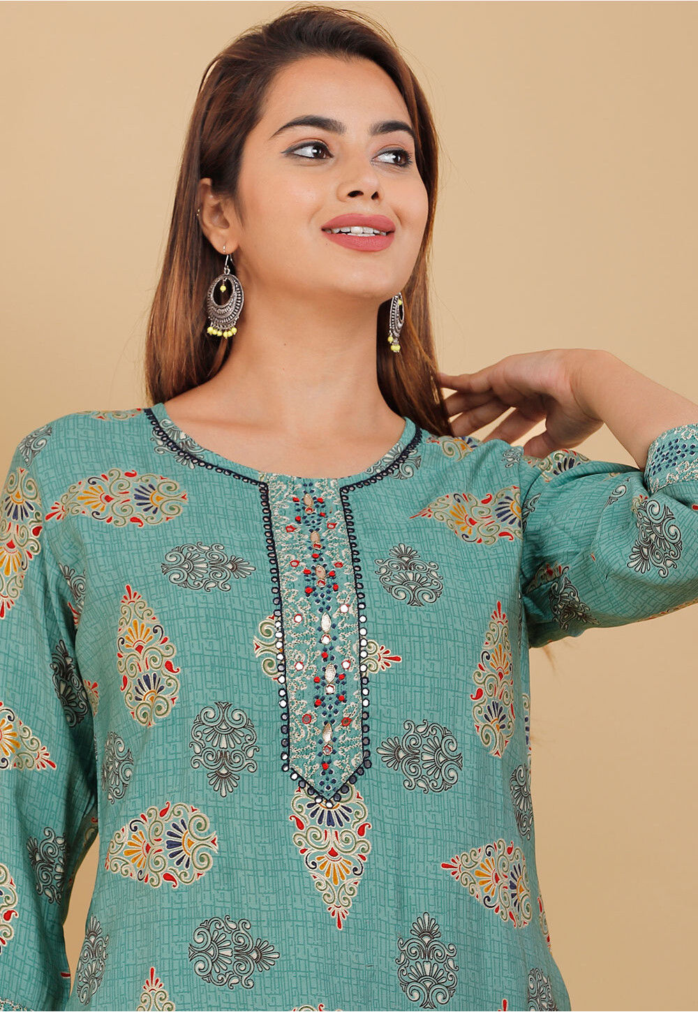 Buy Printed Georgette Pakistani Suit in Light Blue Online : KMK499 ...