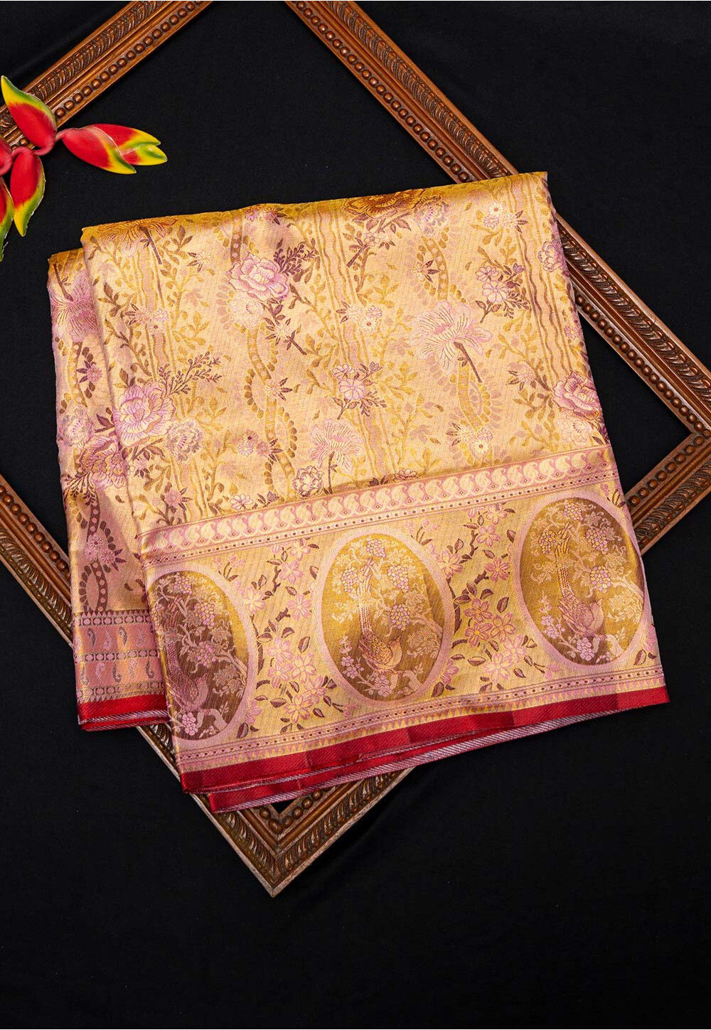 Buy Pure Kanchipuram Silk Handloom Saree in Beige Online : SHP1247 ...