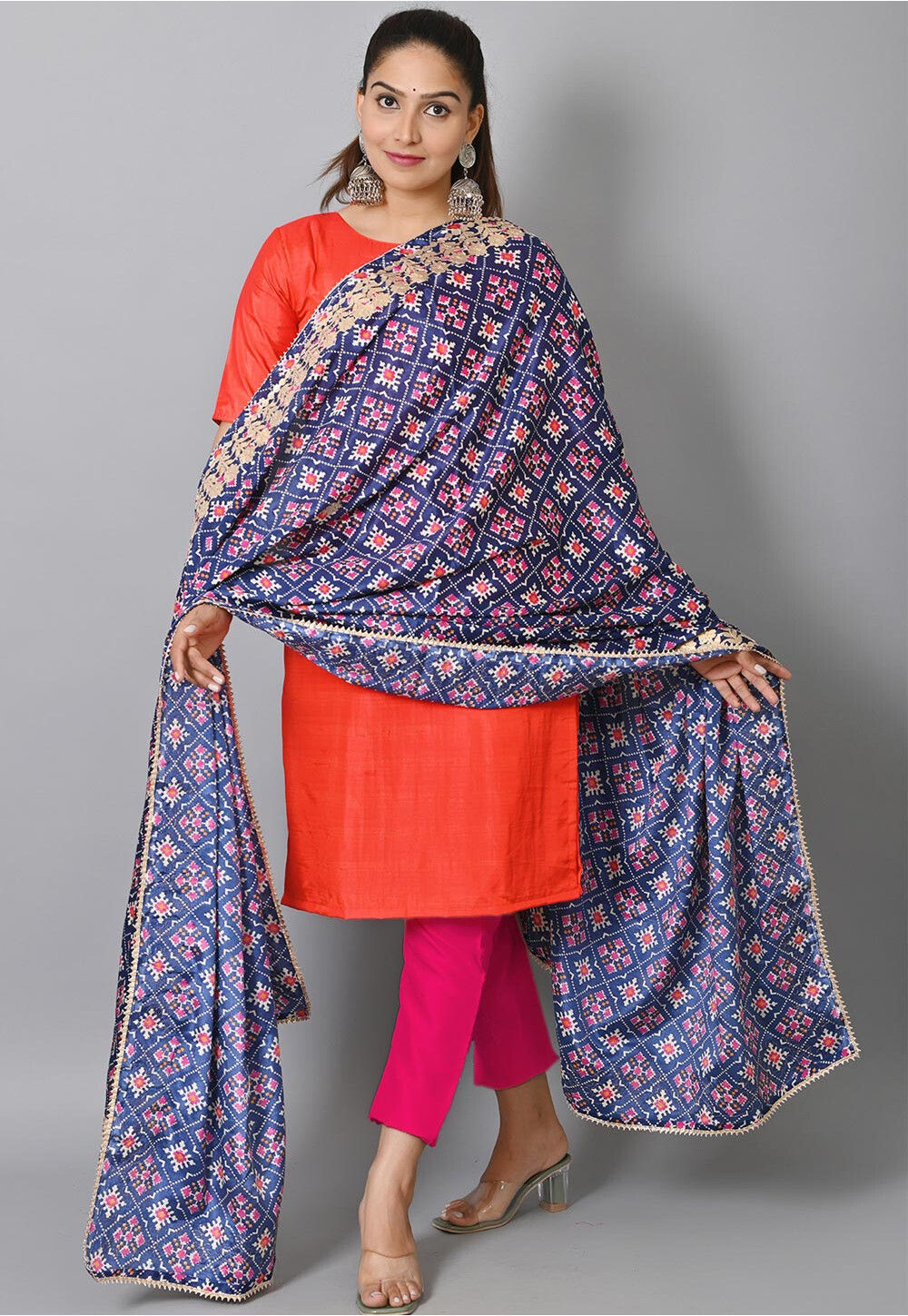 Buy Solid Color Art Silk Pakistani Suit in Red Online : KJN4179 - Utsav ...