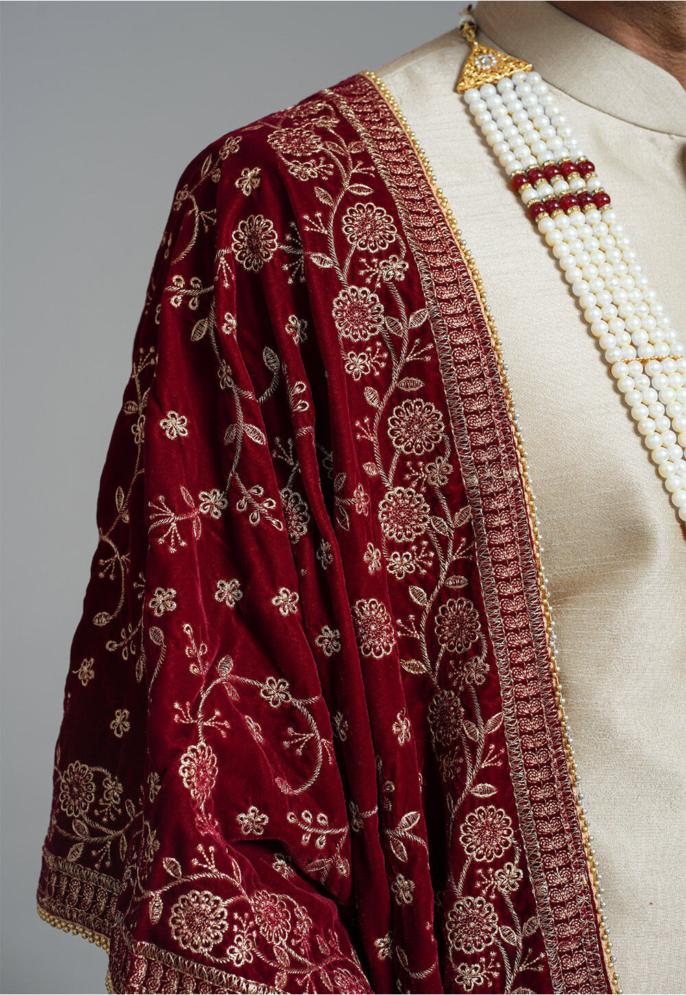 Buy Solid Color Art Silk Sherwani in Fawn Online : MTE2431 - Utsav Fashion