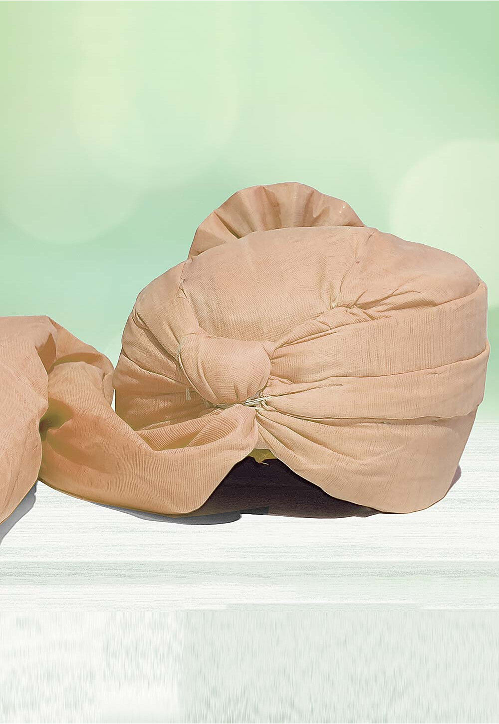 Buy Solid Color Chanderi Cotton Kids Turban in Beige Online : UNJ1633 ...