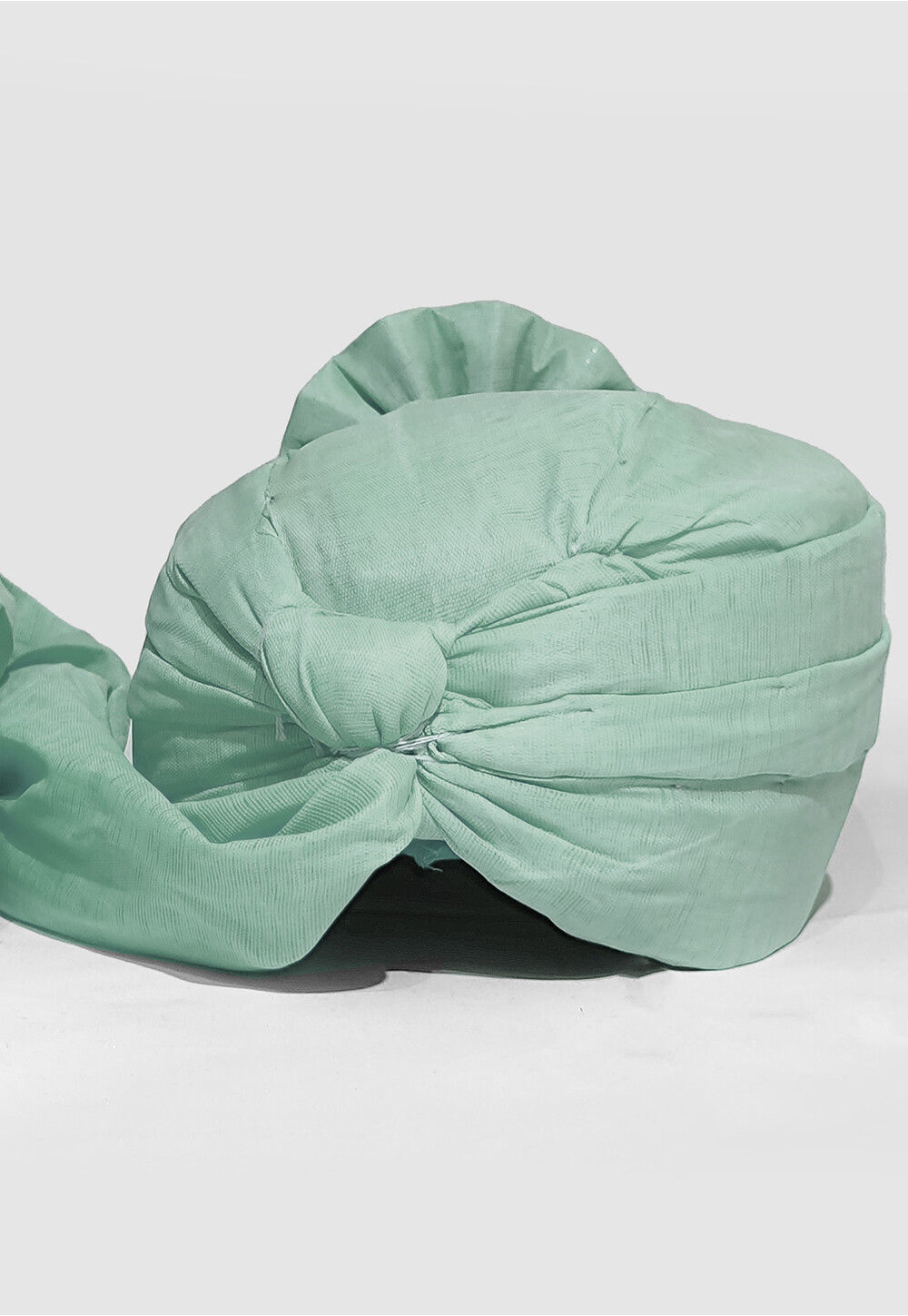 Buy Solid Color Chanderi Cotton Turban in Pastel Green Online : MTE1239 ...