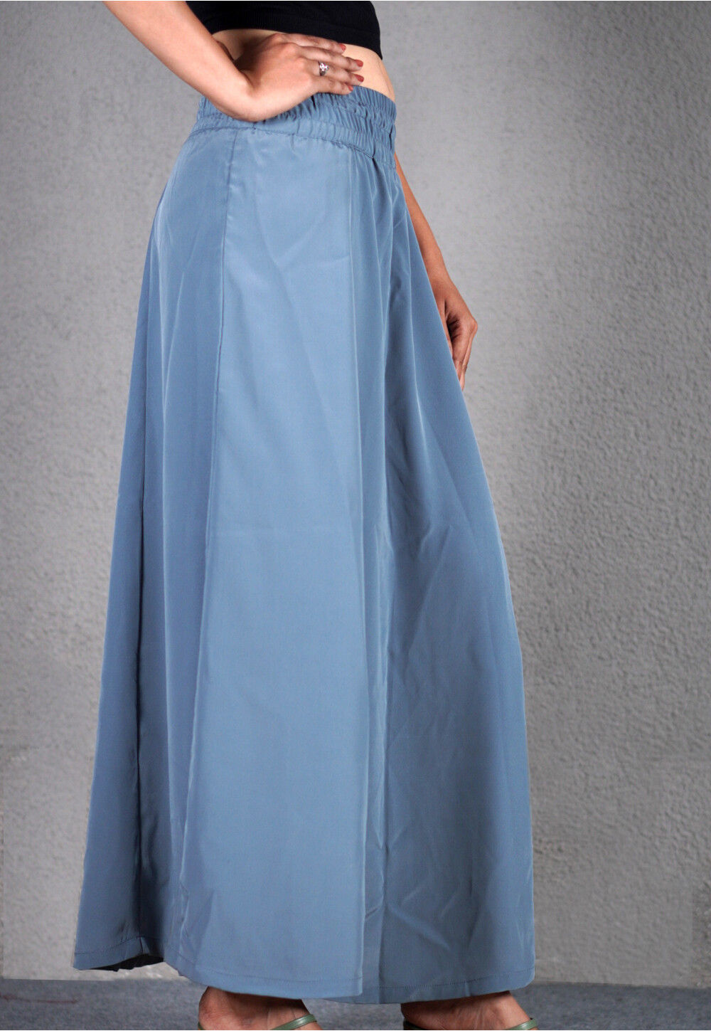 Buy Solid Color Crepe Petticoat in Grey Online : UAC300 - Utsav Fashion