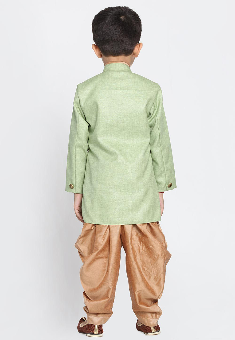 Buy Solid Color Jute Silk Dhoti Sherwani in Light Green Online : UPU171 ...