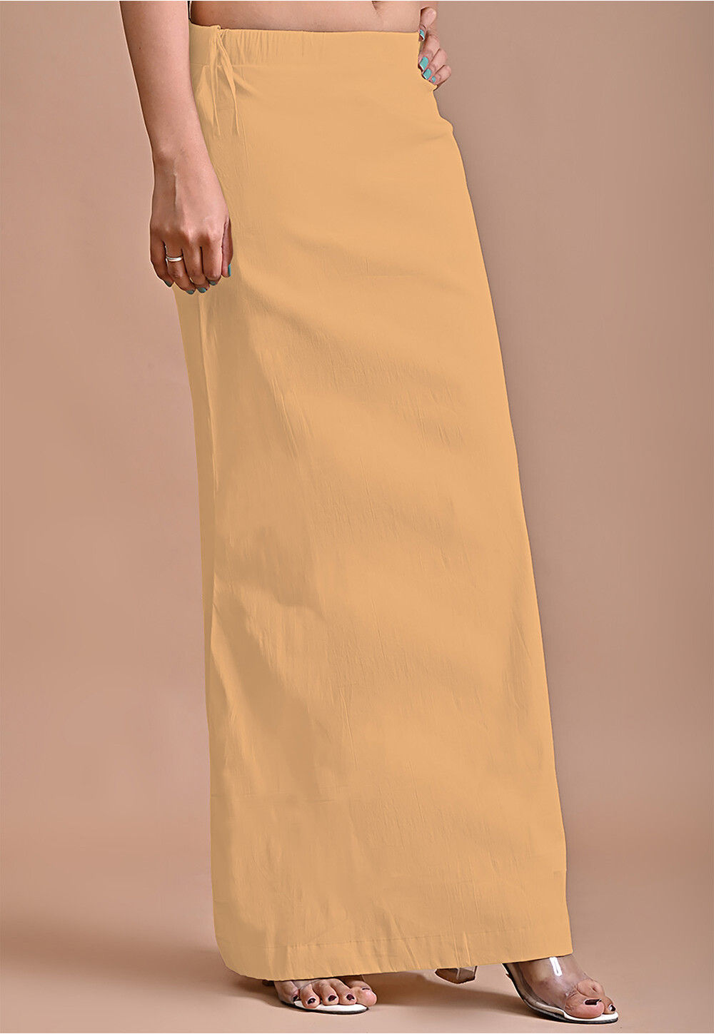 Buy Solid Color Lycra Cotton Shapewear Petticoat in Beige Online ...