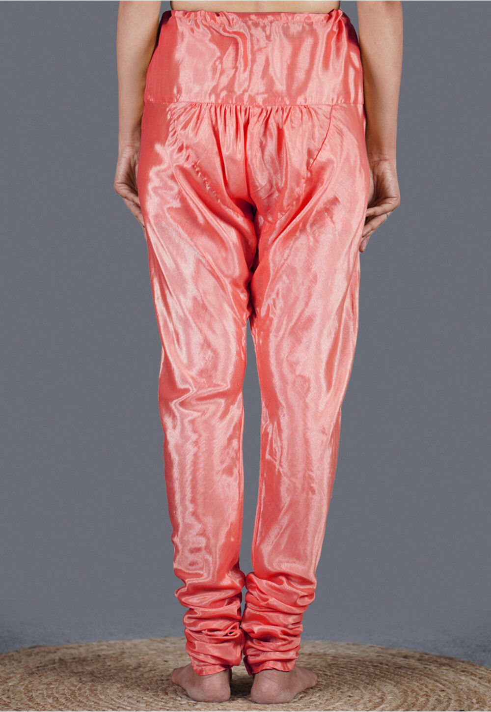 Buy Solid Color Shantoon Churidar in Peach Online : BNJ1276 - Utsav Fashion