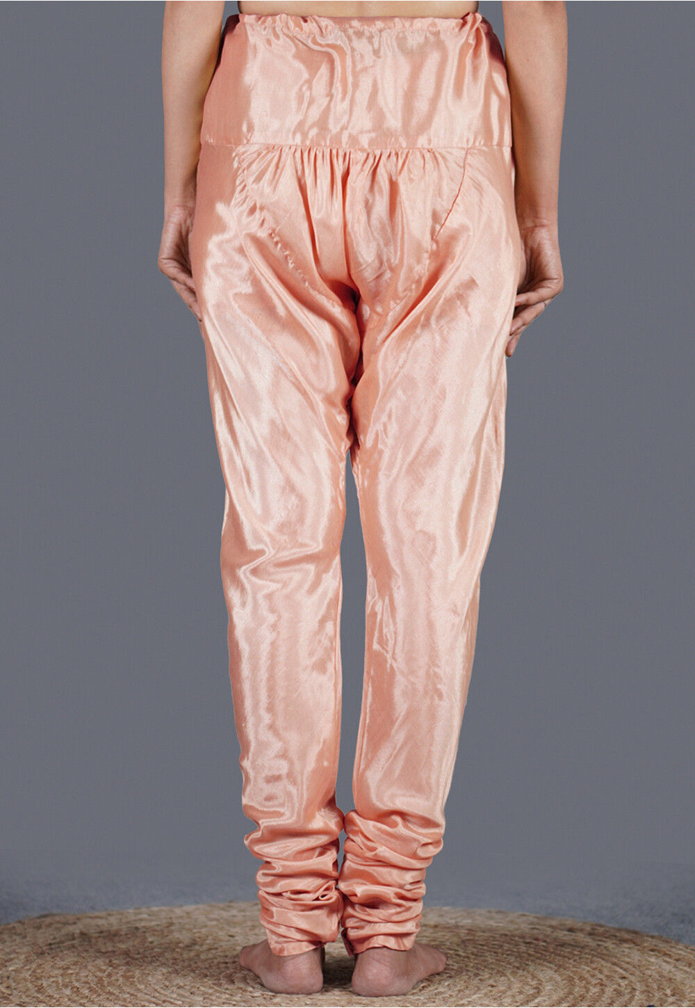 Buy Solid Color Shantoon Churidar in Peach Online : BNJ1300 - Utsav Fashion