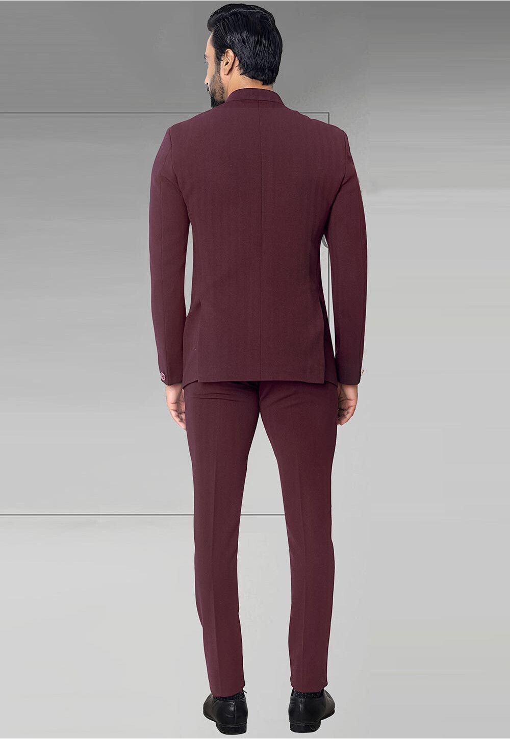 Buy Solid Color Terry Rayon Jodhpuri Suit in Maroon Online : MHG2798 ...