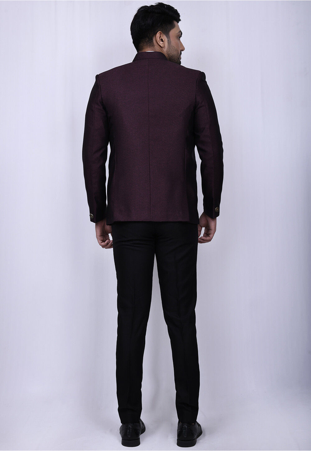 Buy Solid Color Terry Rayon Jodhpuri Suit in Purple Online : MTX1750 ...