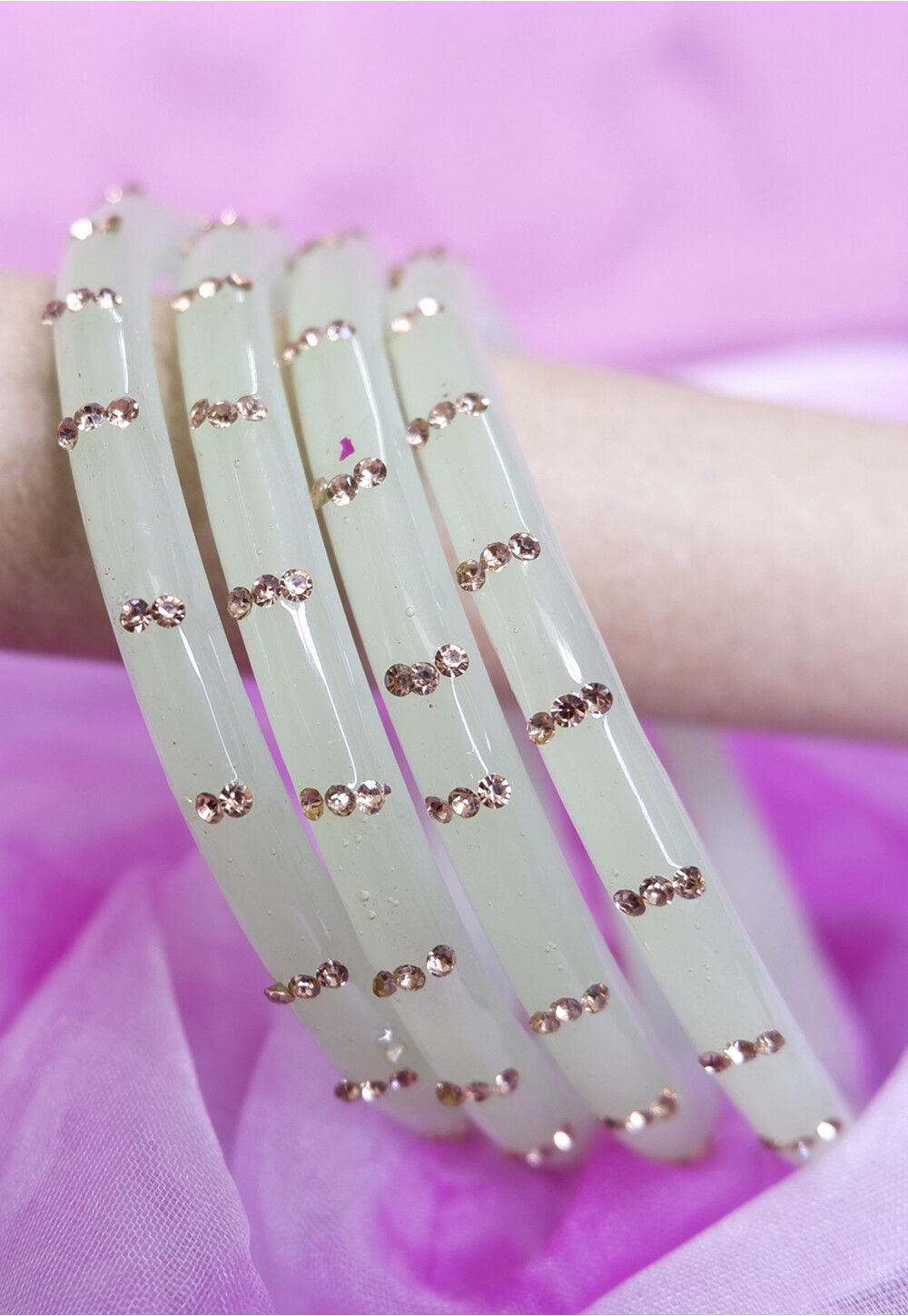 Buy Stone Studded Bangle Set Online : JJE194 - Utsav Fashion