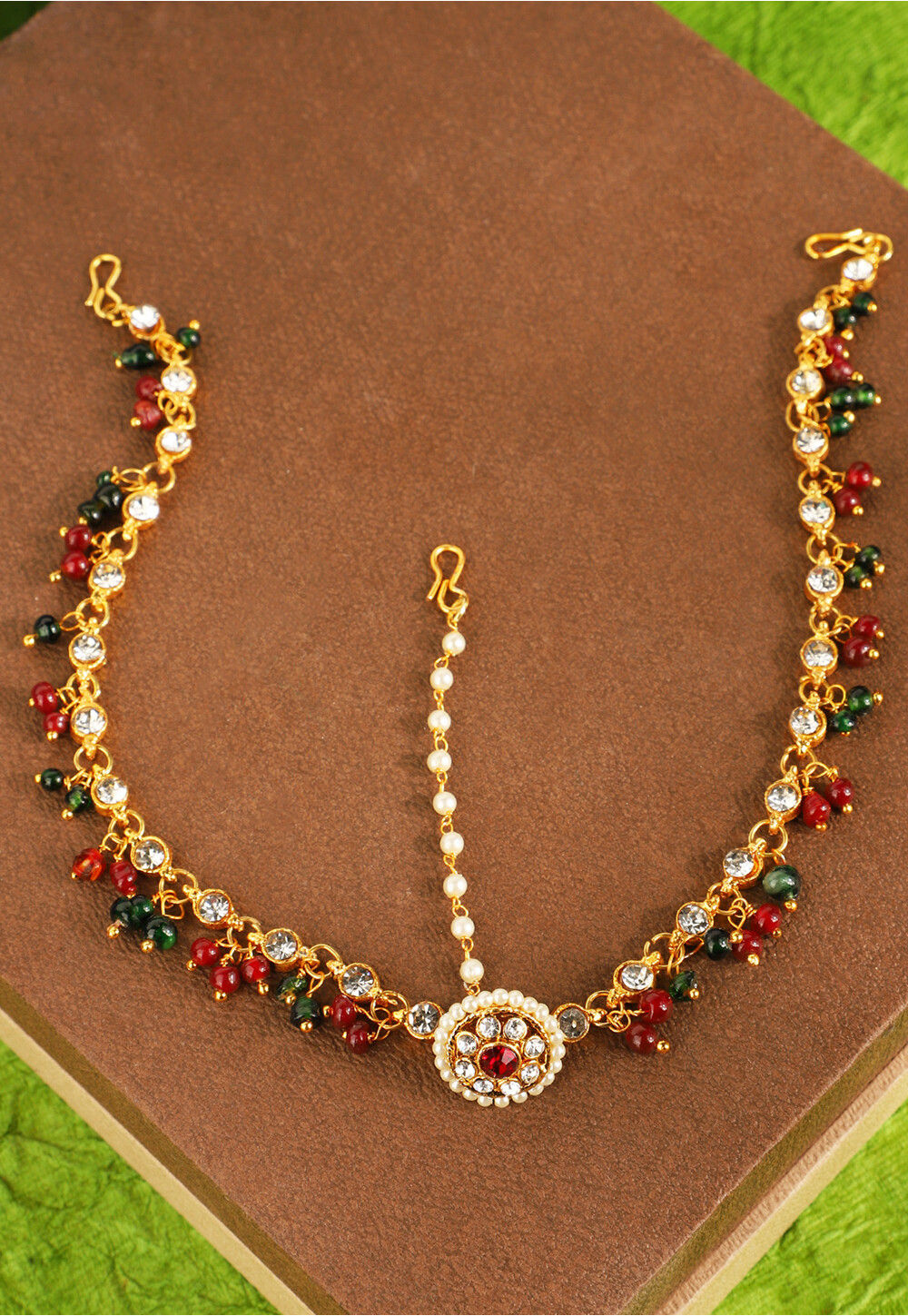 Buy Stone Studded Maatha Patti Online : JUY991 - Utsav Fashion