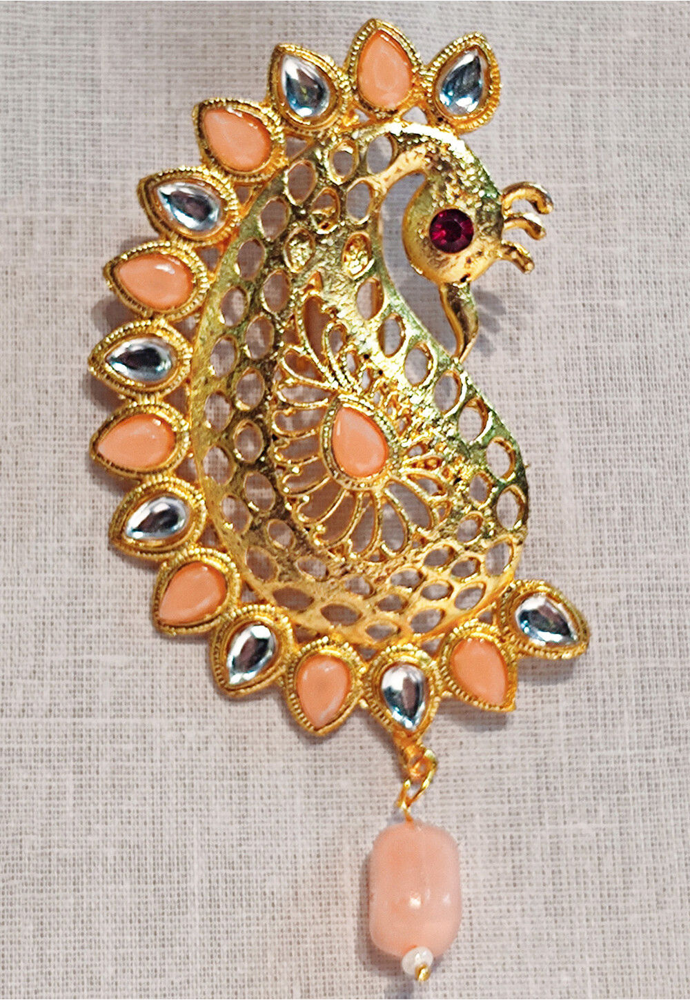 Buy Stone Studded Peacock Style Kilangi Online : MTE1208 - Utsav Fashion