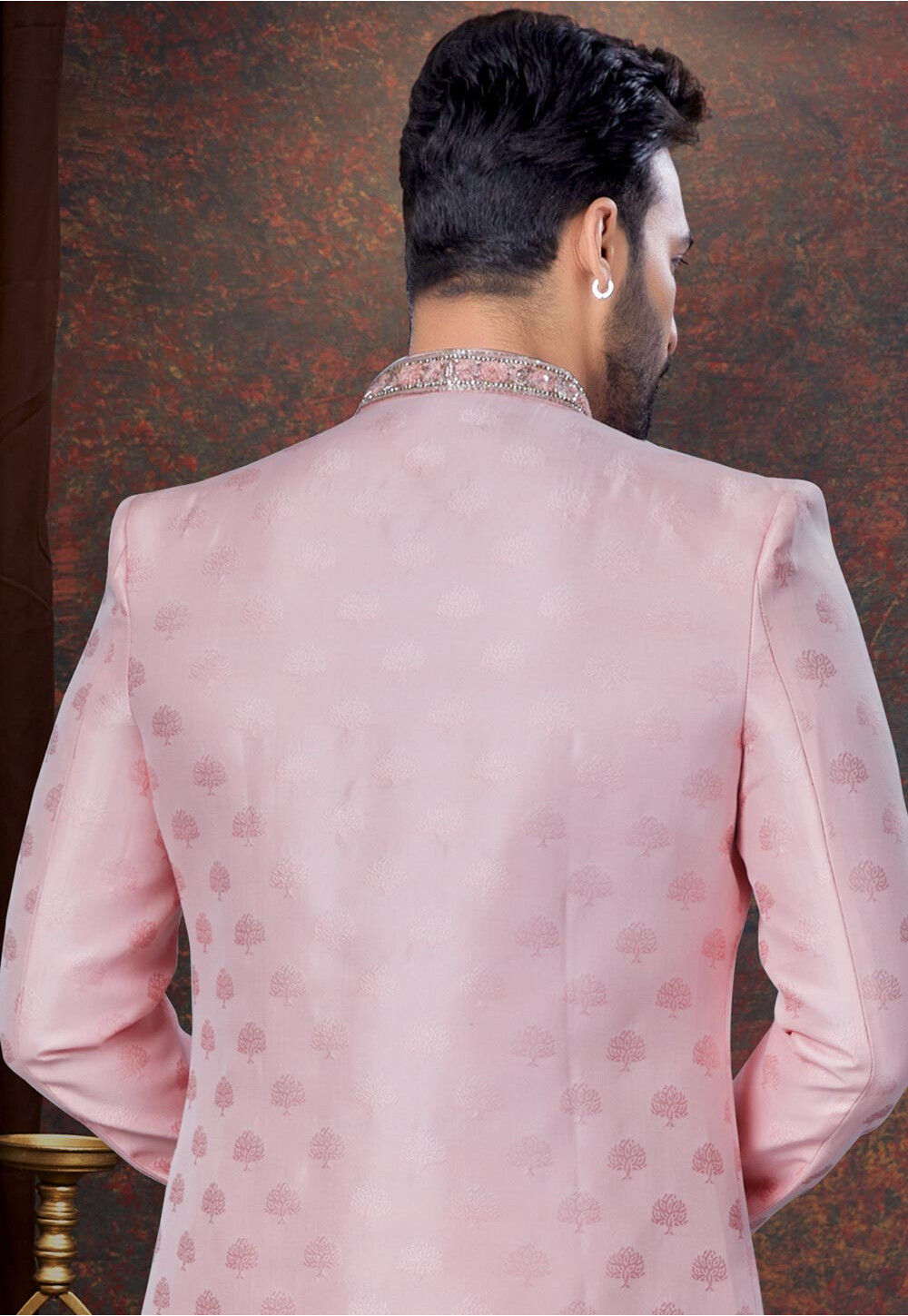 Buy Woven Art Silk Jacquard Sherwani in Pink Online : MSE1767 - Utsav ...