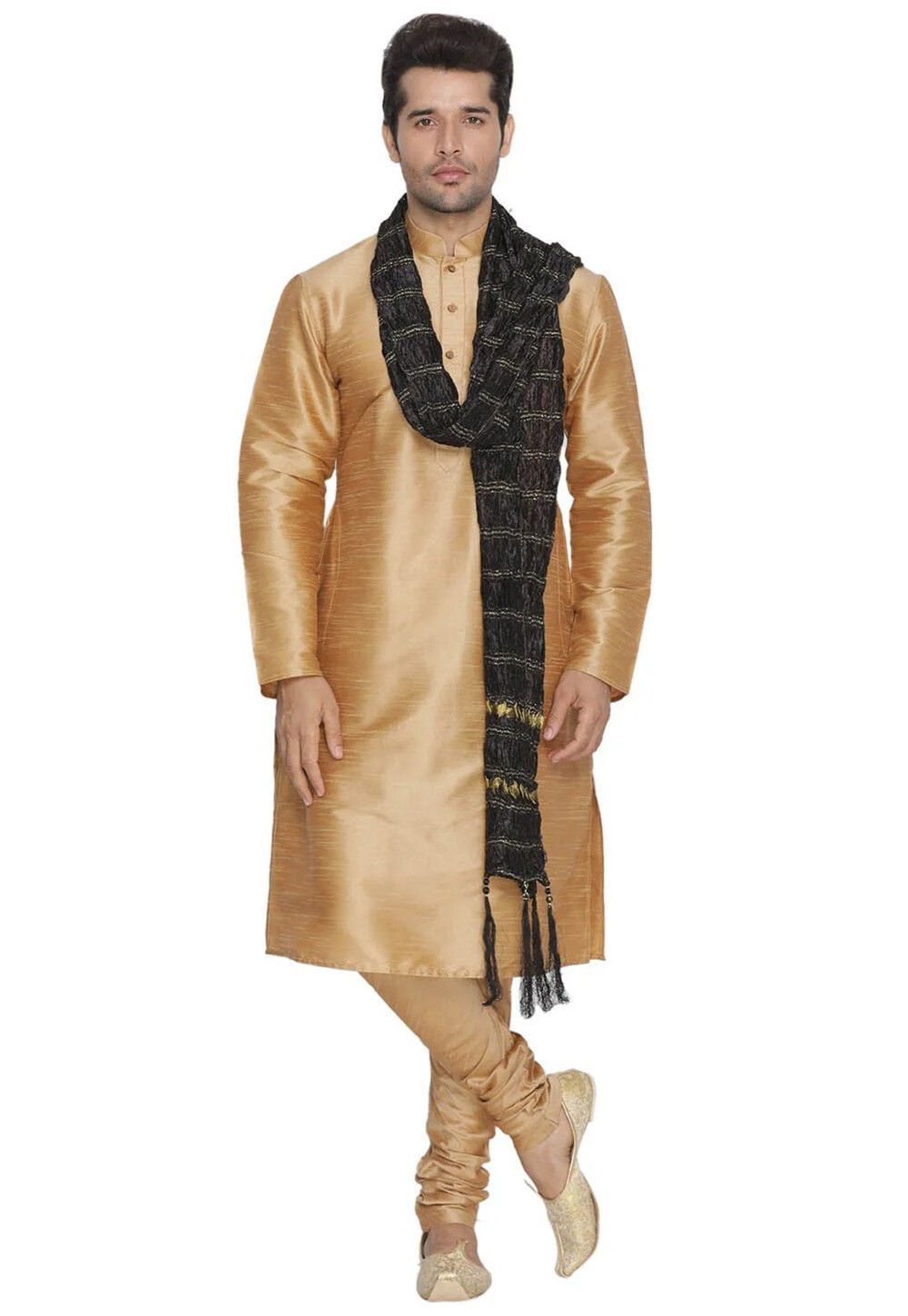 Buy Woven Art Silk Men Stole in Black Online : MMQ2551 - Utsav Fashion