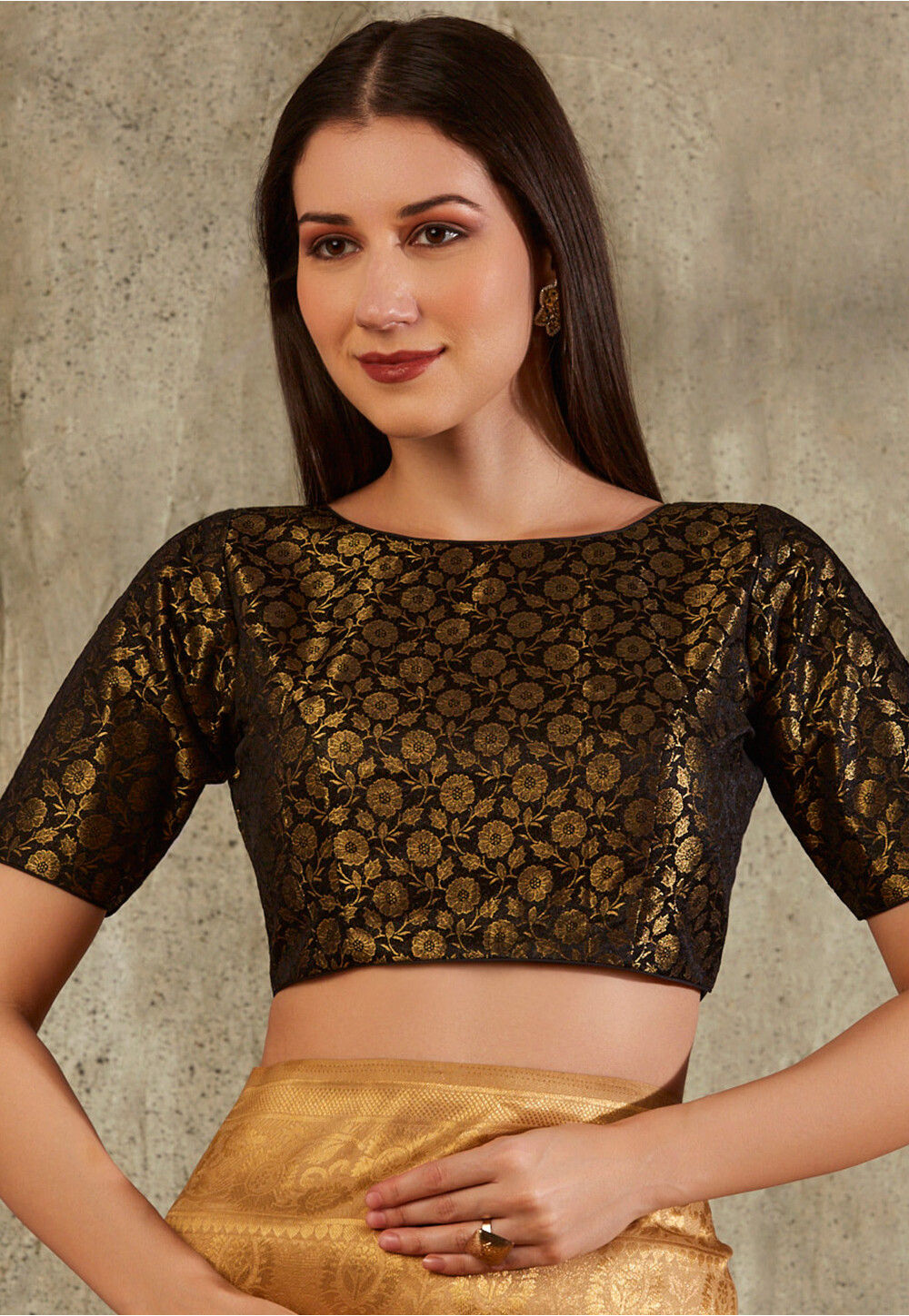 Buy great Woven Brocade Blouse in