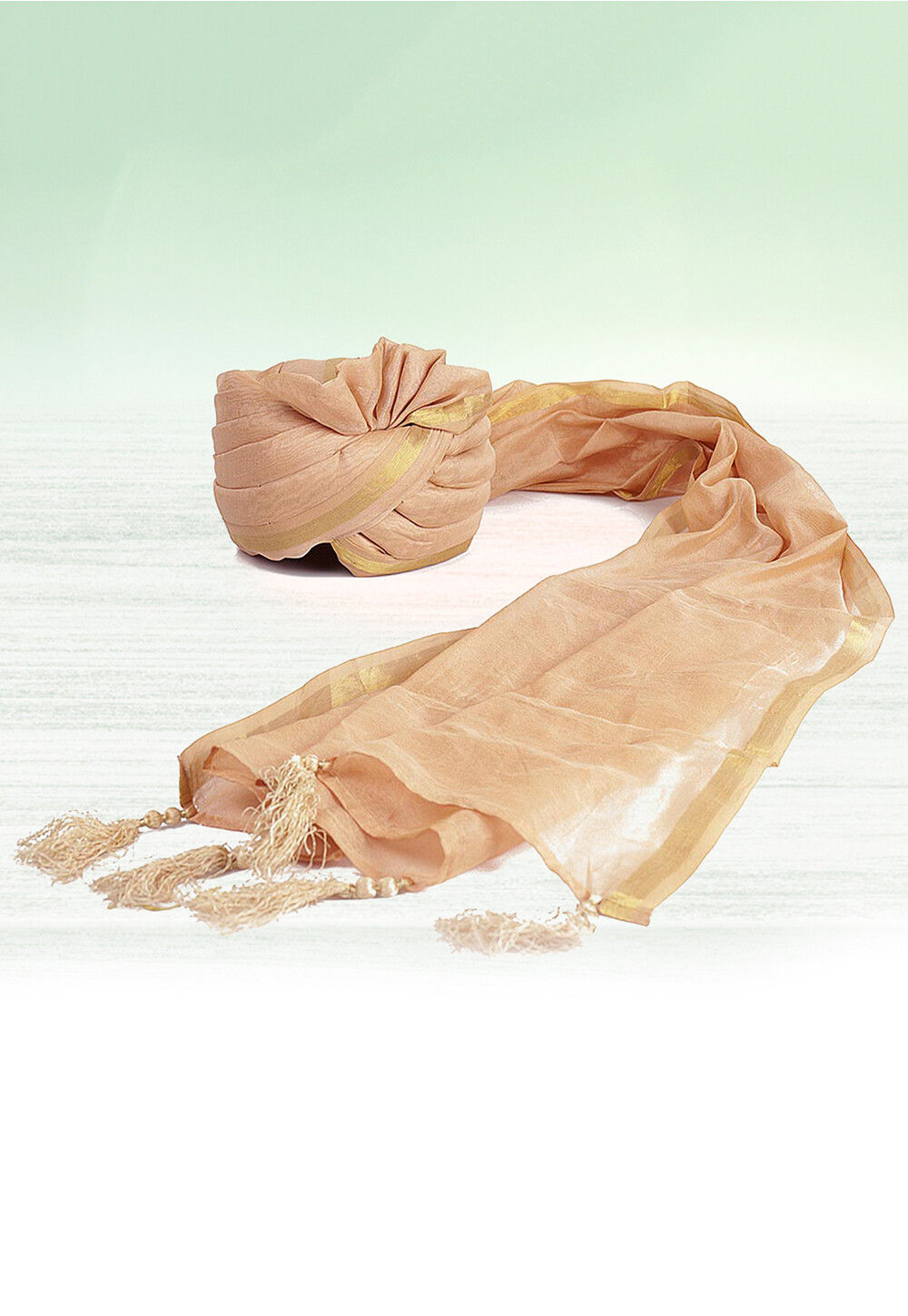 Buy Woven Chanderi Silk Kids Turban in Light Beige Online : UNJ1810 ...