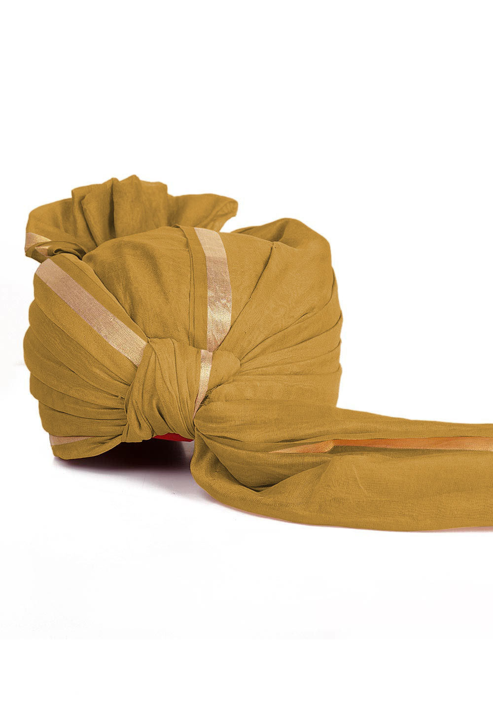 Buy Woven Chanderi Silk Turban in Beige Online : MJX389 - Utsav Fashion