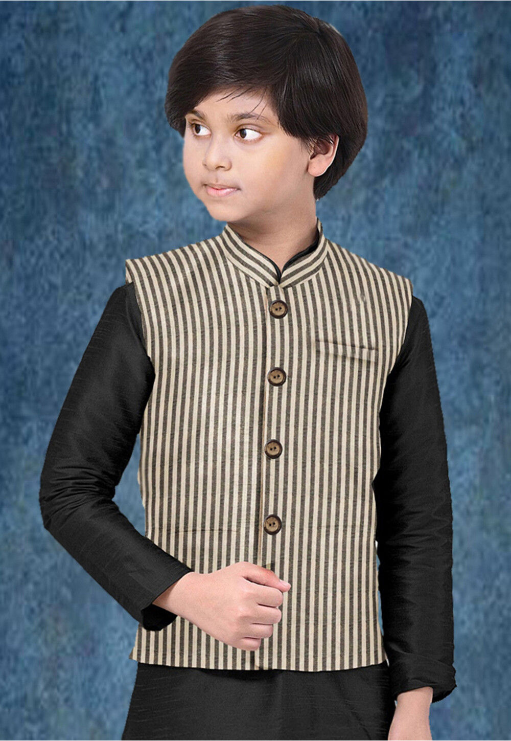 Buy Woven South Cotton Nehru Jacket in Beige Online : UNJ1678 - Utsav ...