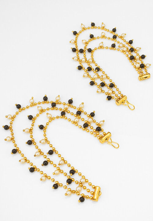 Buy Beaded Layered Ear Chain Online : JPM7585 - Utsav Fashion