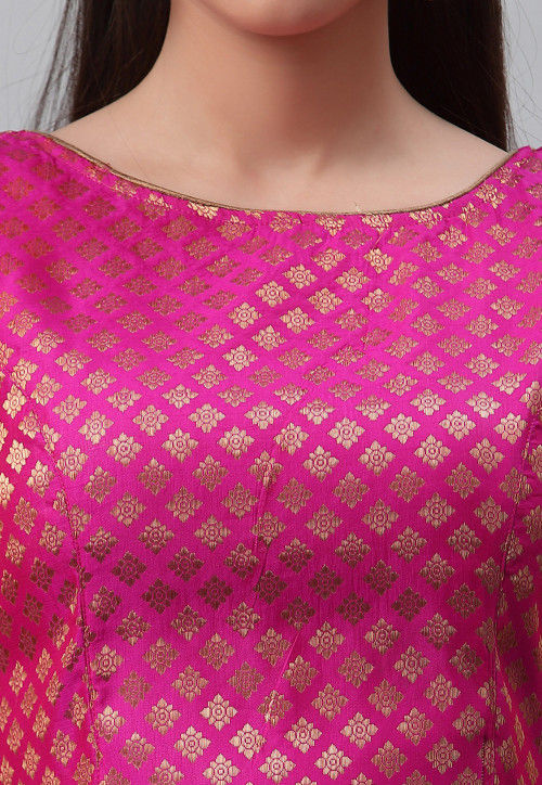 Buy Brocade Top in Fuchsia Online : TRB1667 - Utsav Fashion