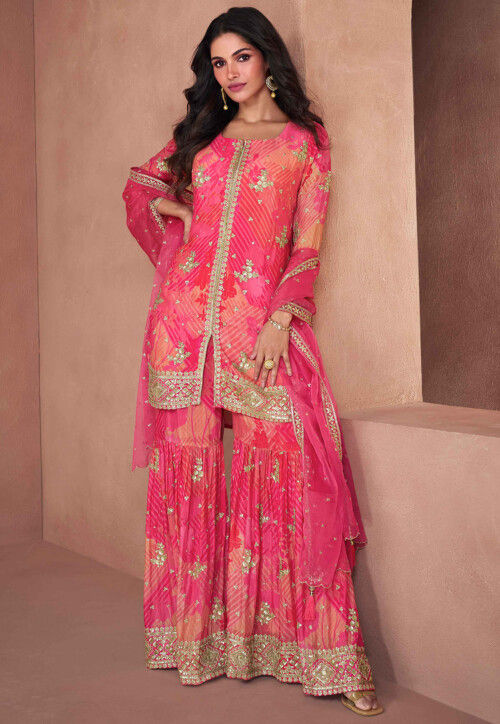 Buy Digital Printed Georgette Pakistani Suit in Pink Online : KCH11773 ...